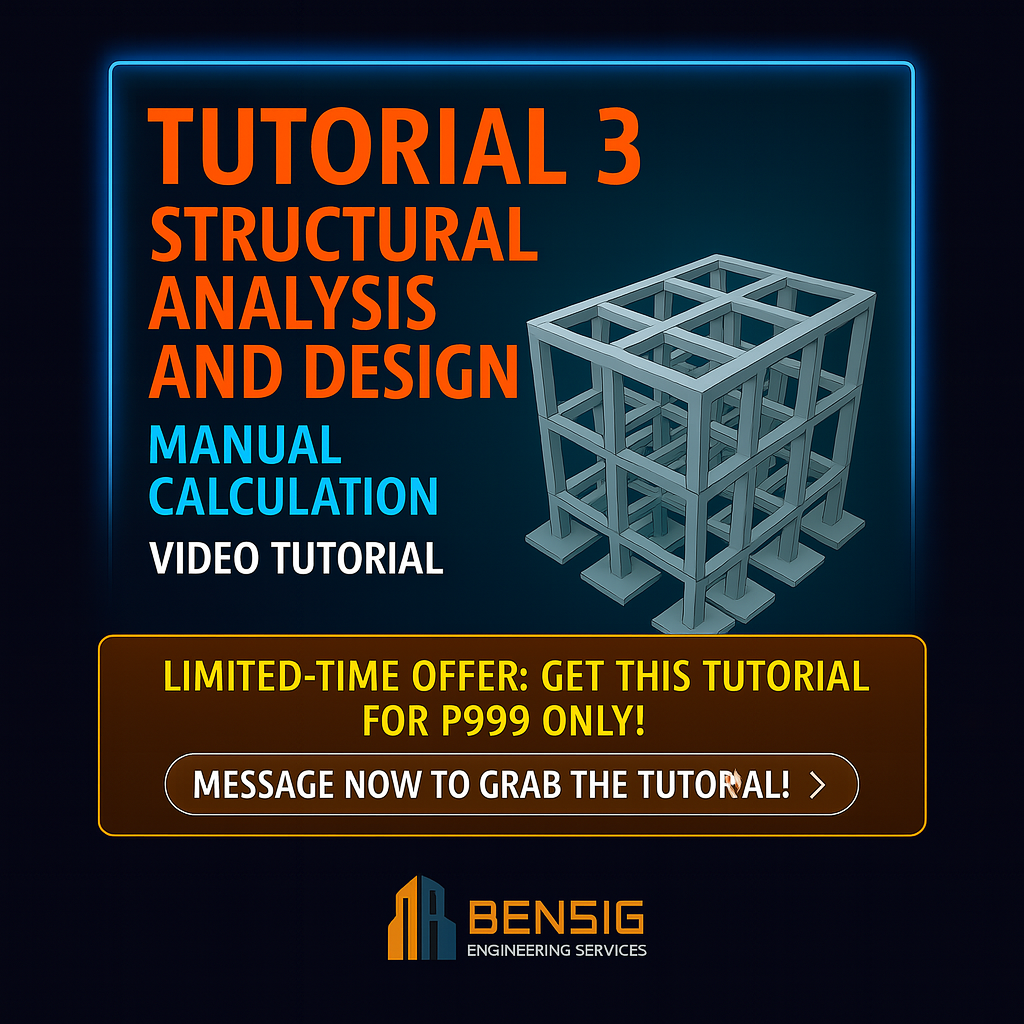 TUTORIAL 3 : STRUCTURAL ANALYSIS AND DESIGN MANUAL CALCULATION - Payhip