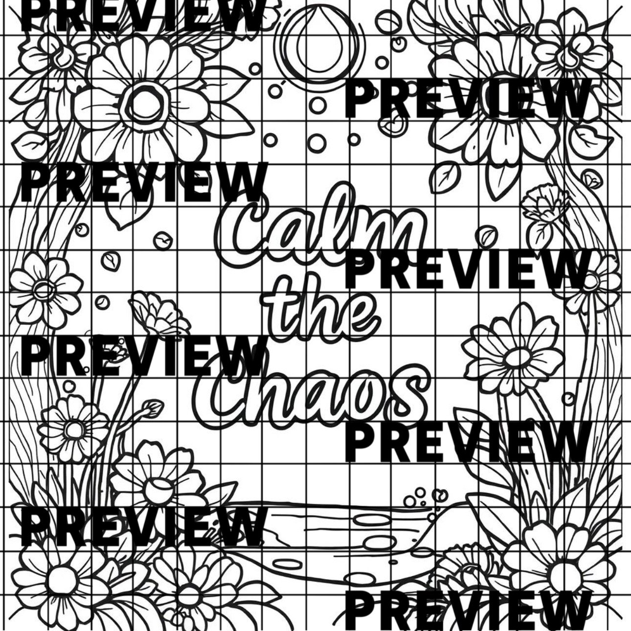 Calm the Chaos Coloring Page - Payhip