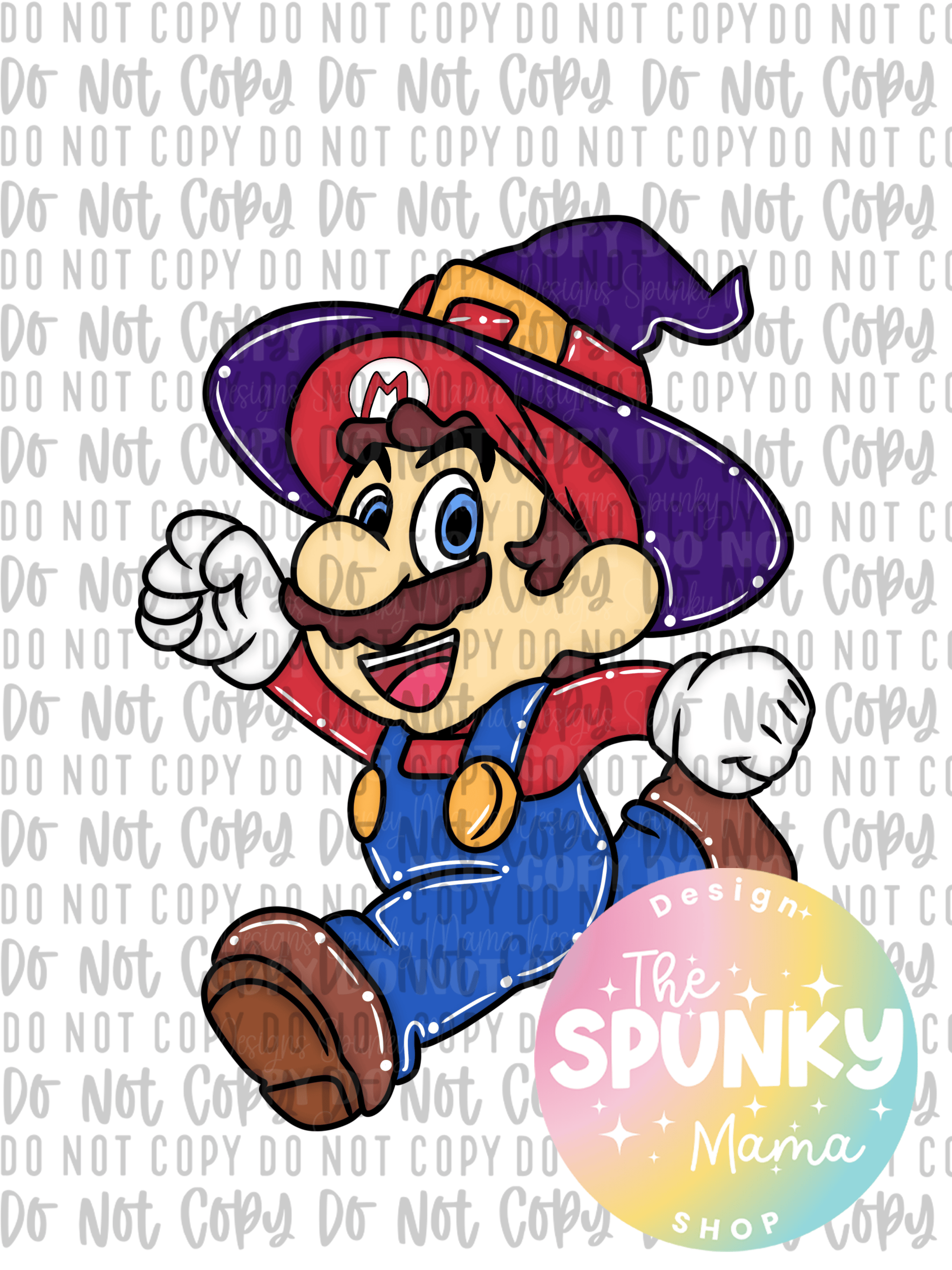Witch Mario Digital PNG Clipart - Payhip