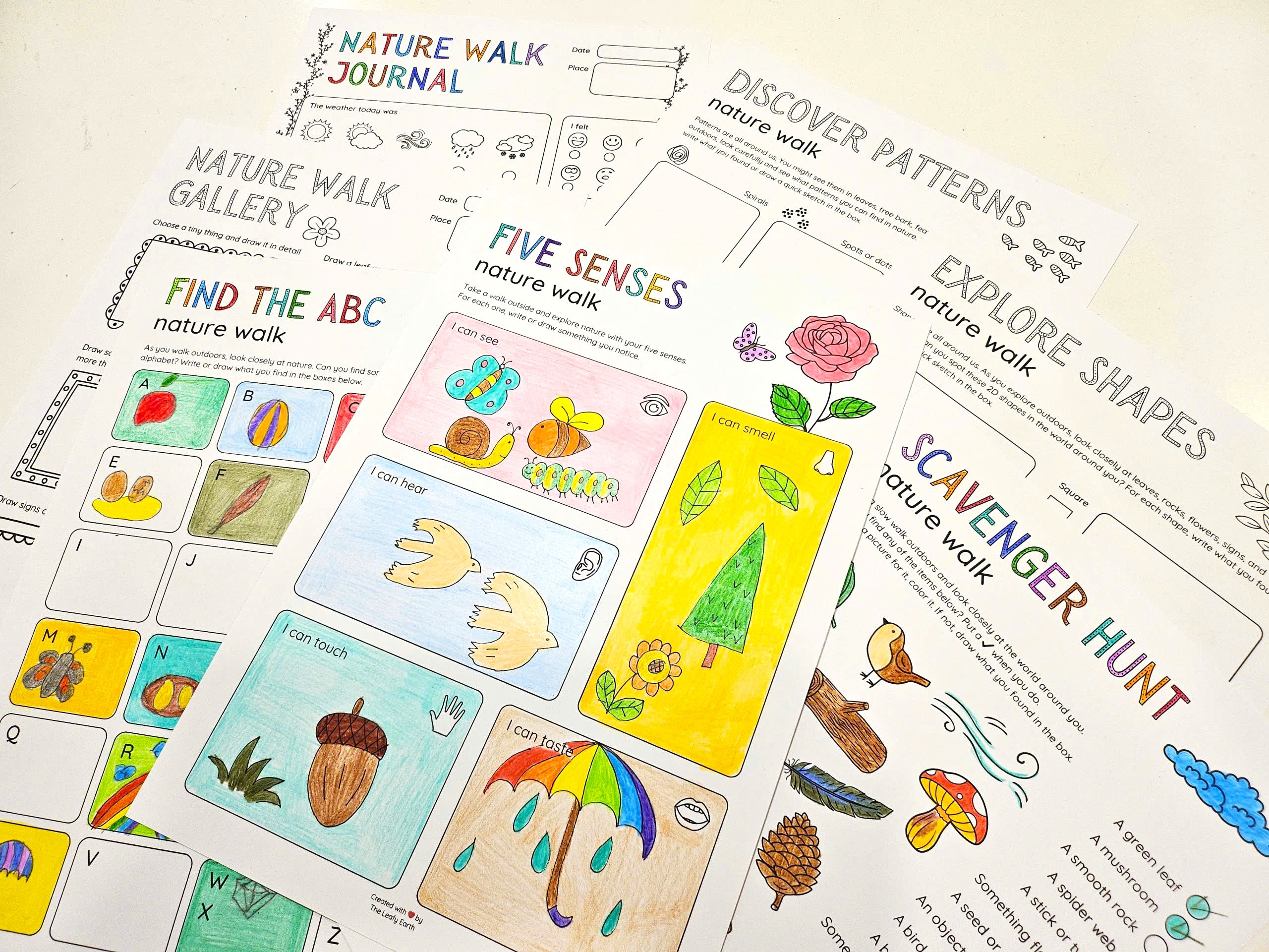 Nature Walk Journal and Scavenger Hunts - Payhip