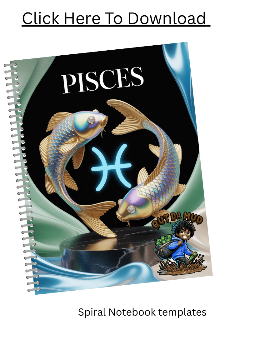 Pisces Zodiac Spiral Notebook - Payhip