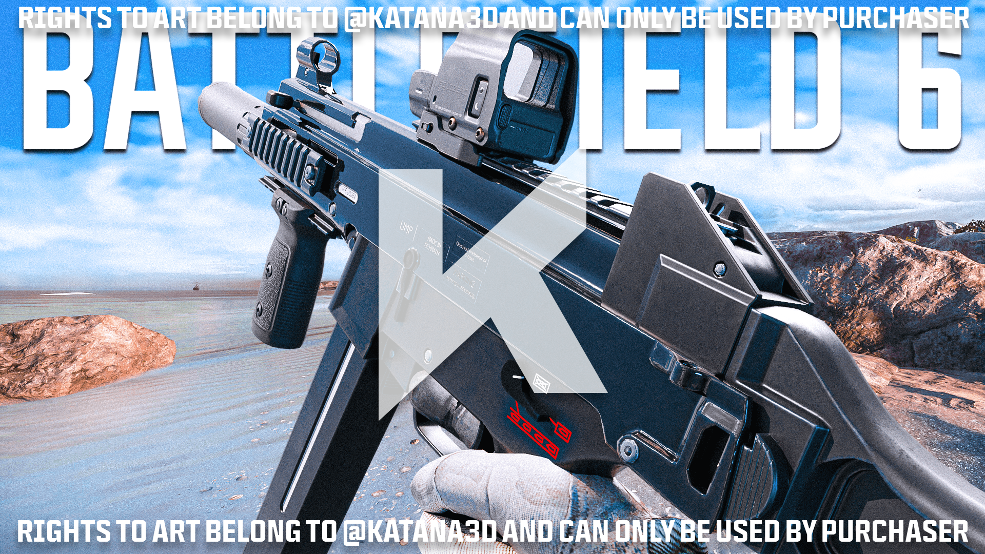 Battlefield Thumbnail - UMP Beta (Text NO Text) - Payhip