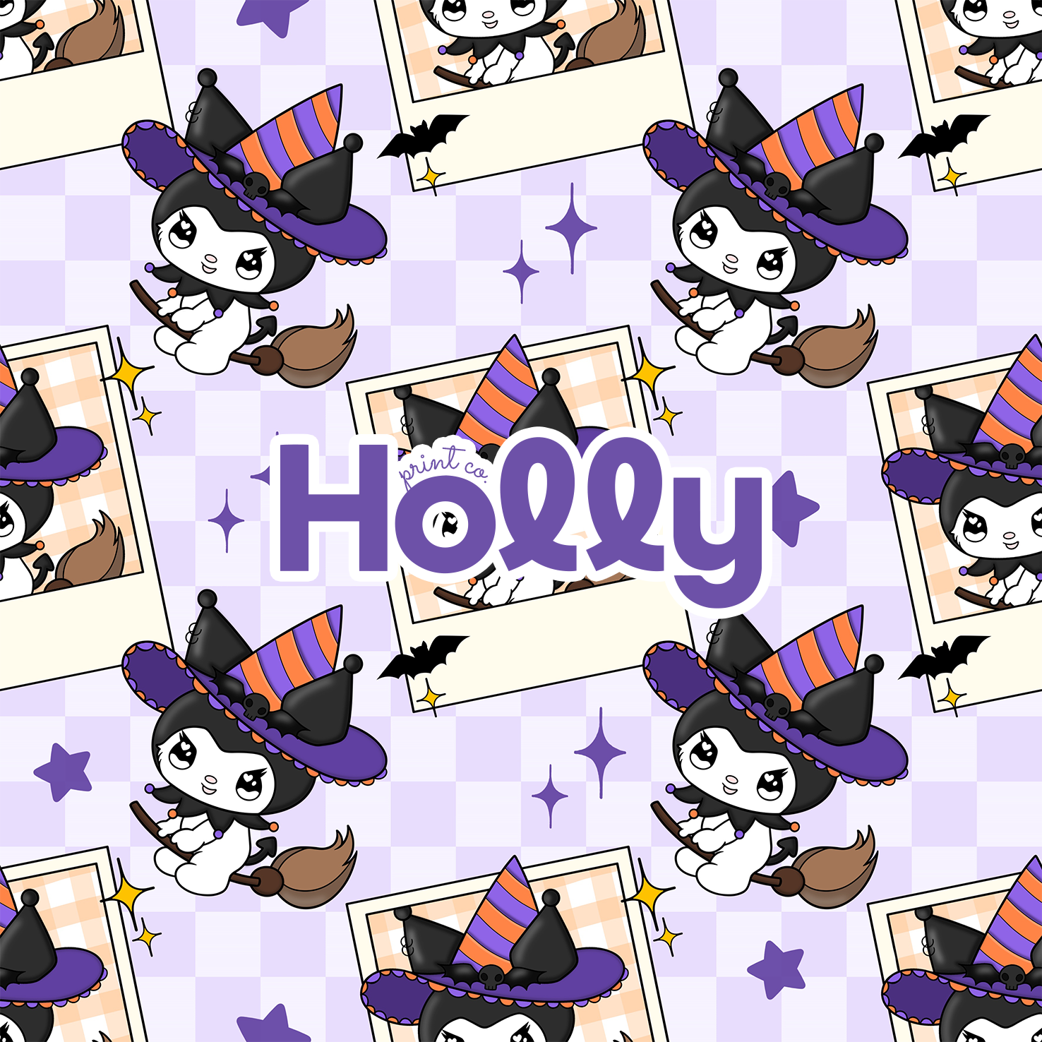 Spooky Season Kuromi - seamless pattern - Payhip