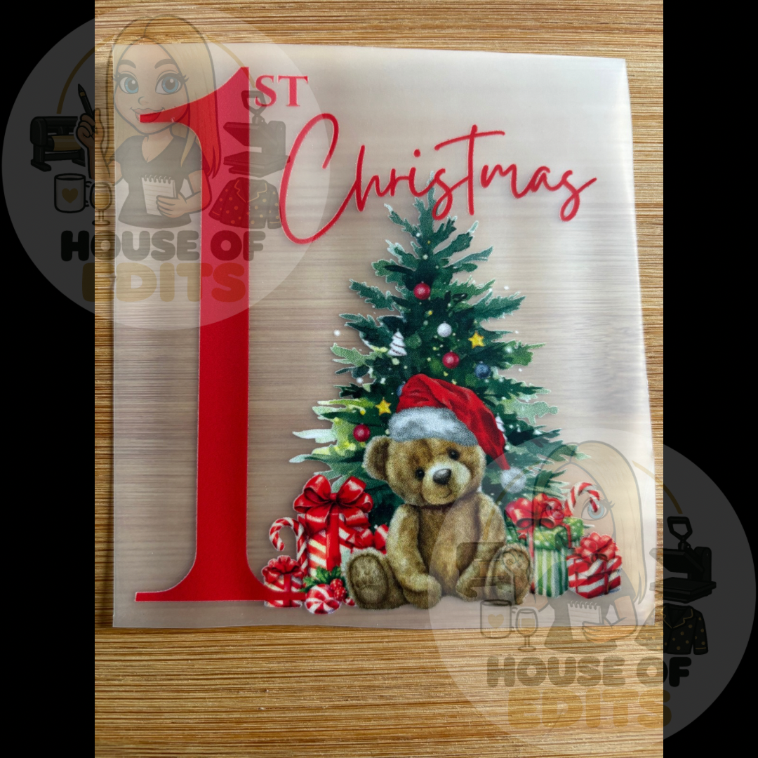 1st Christmas- Cute Bear & Gifts DTF - Payhip