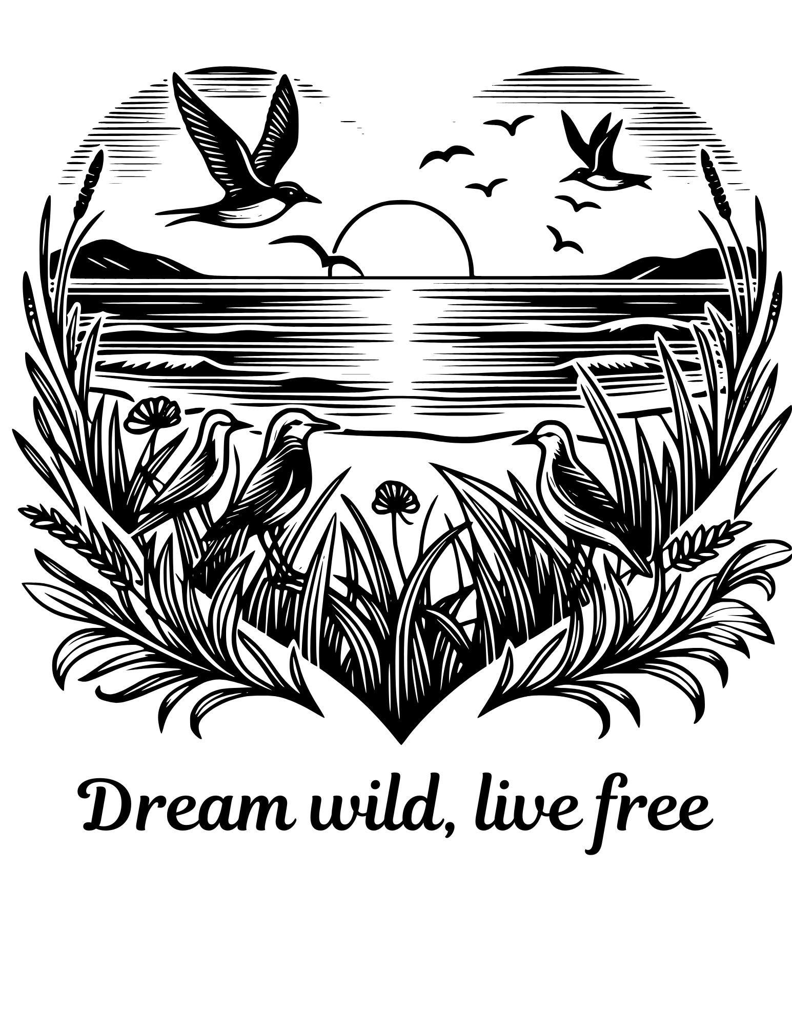 Dream wild, live free-Printable wall art - Payhip