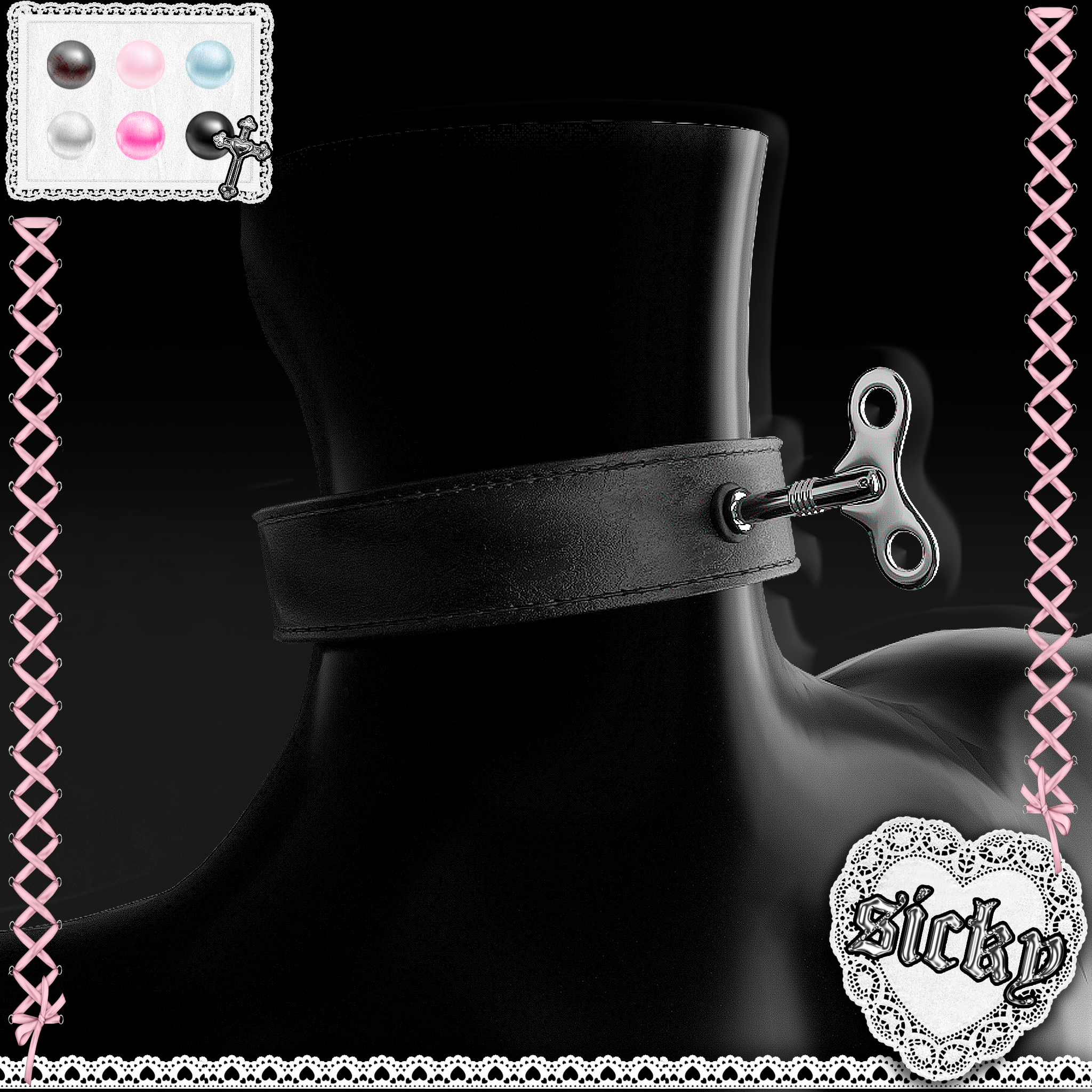 wind up key choker ₊˚⊹♡ (personal and commercial ) - Payhip