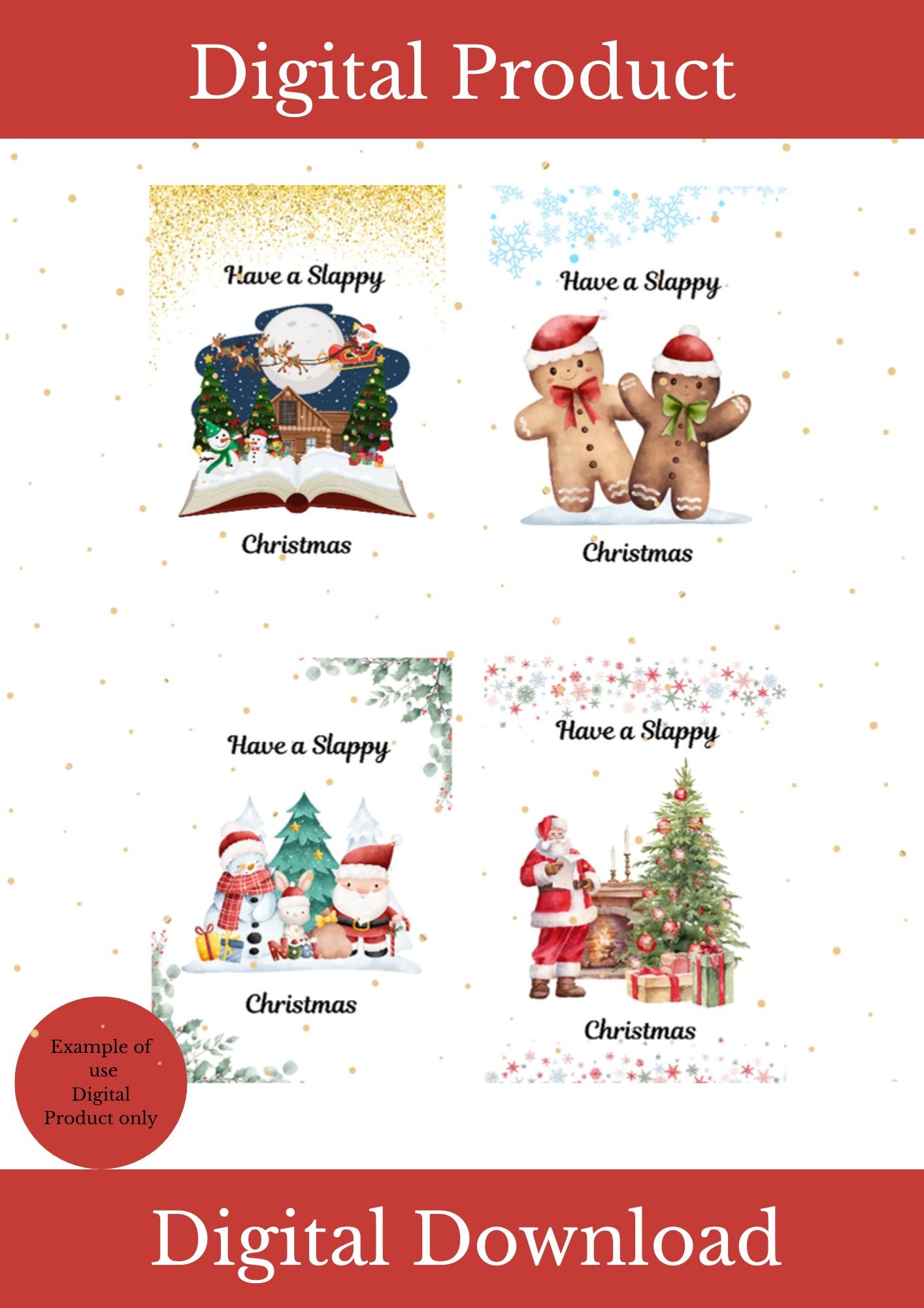 christmas slap band digital card file - Payhip