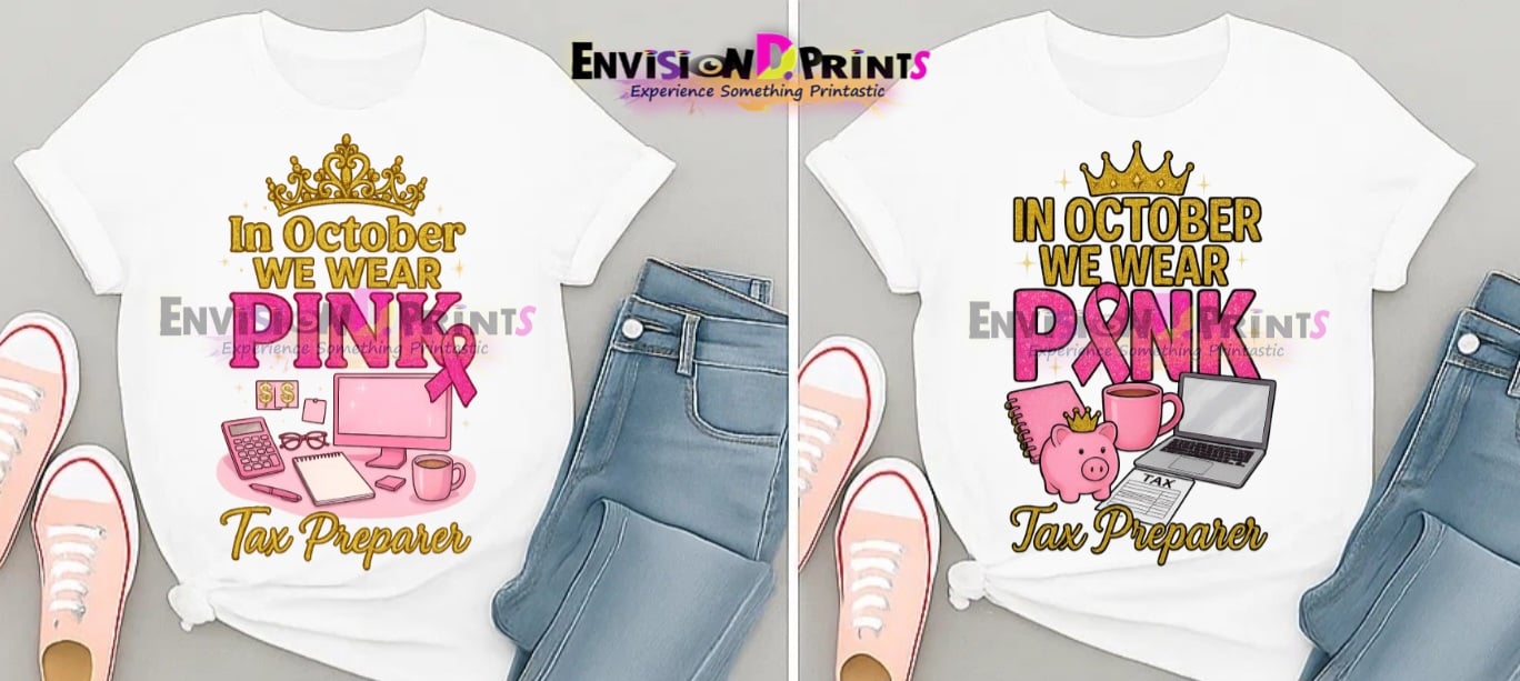 Custom October We Wear Pink - Tax Preparer PNG Files - Payhip