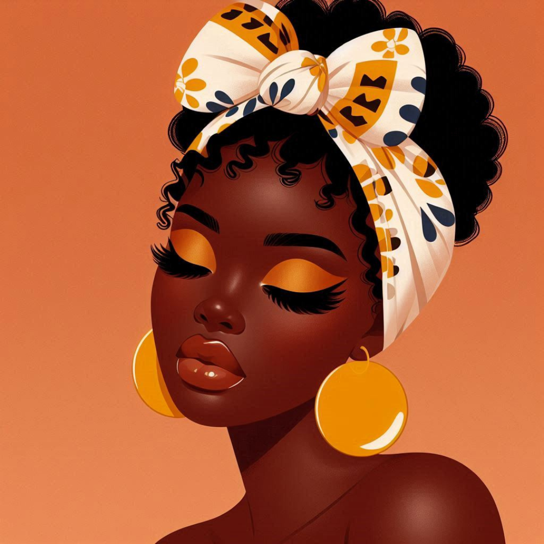 Afrocentric Black Girls Vector Art PNG Bundle - Payhip