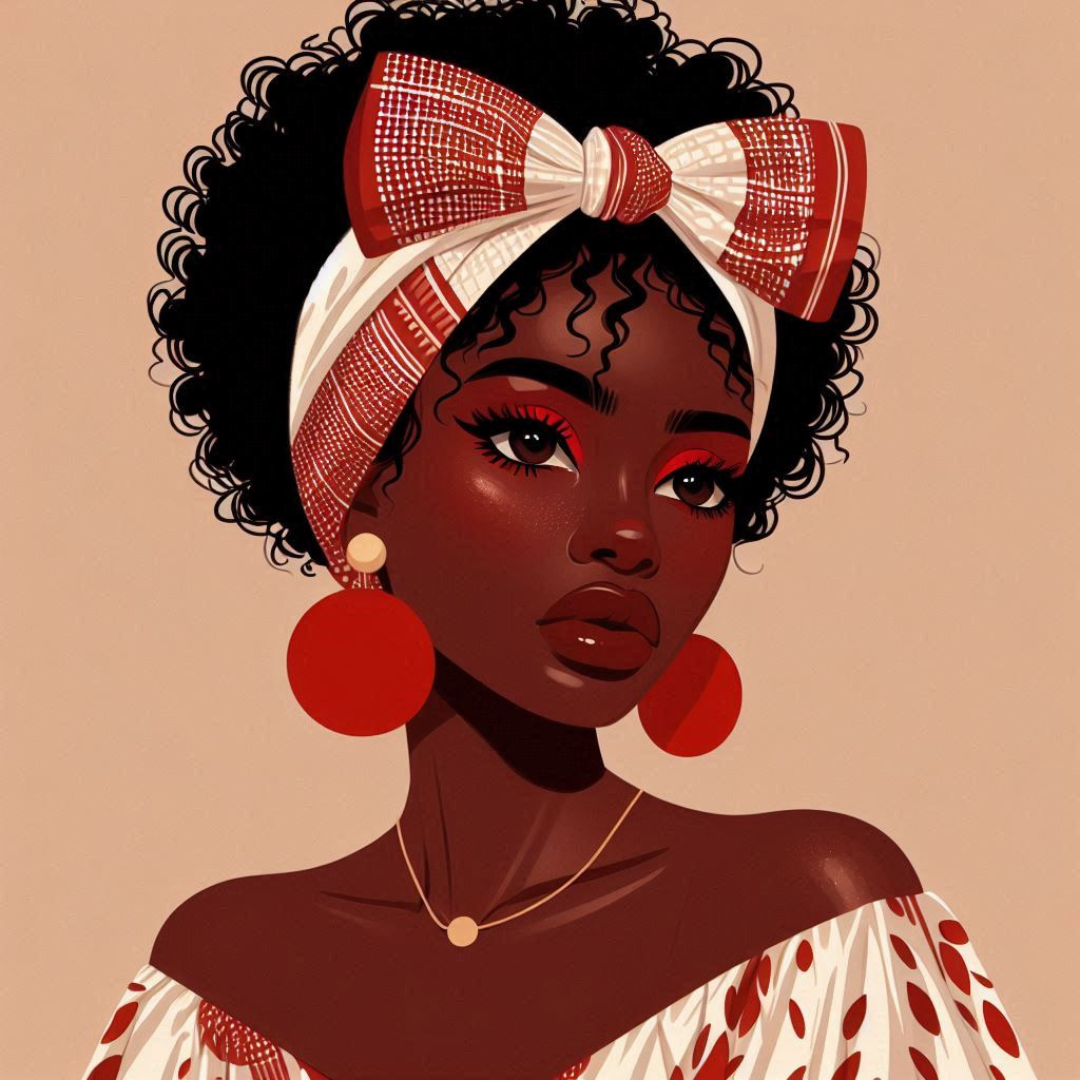 Afrocentric Black Girls Vector Art PNG Bundle - Payhip