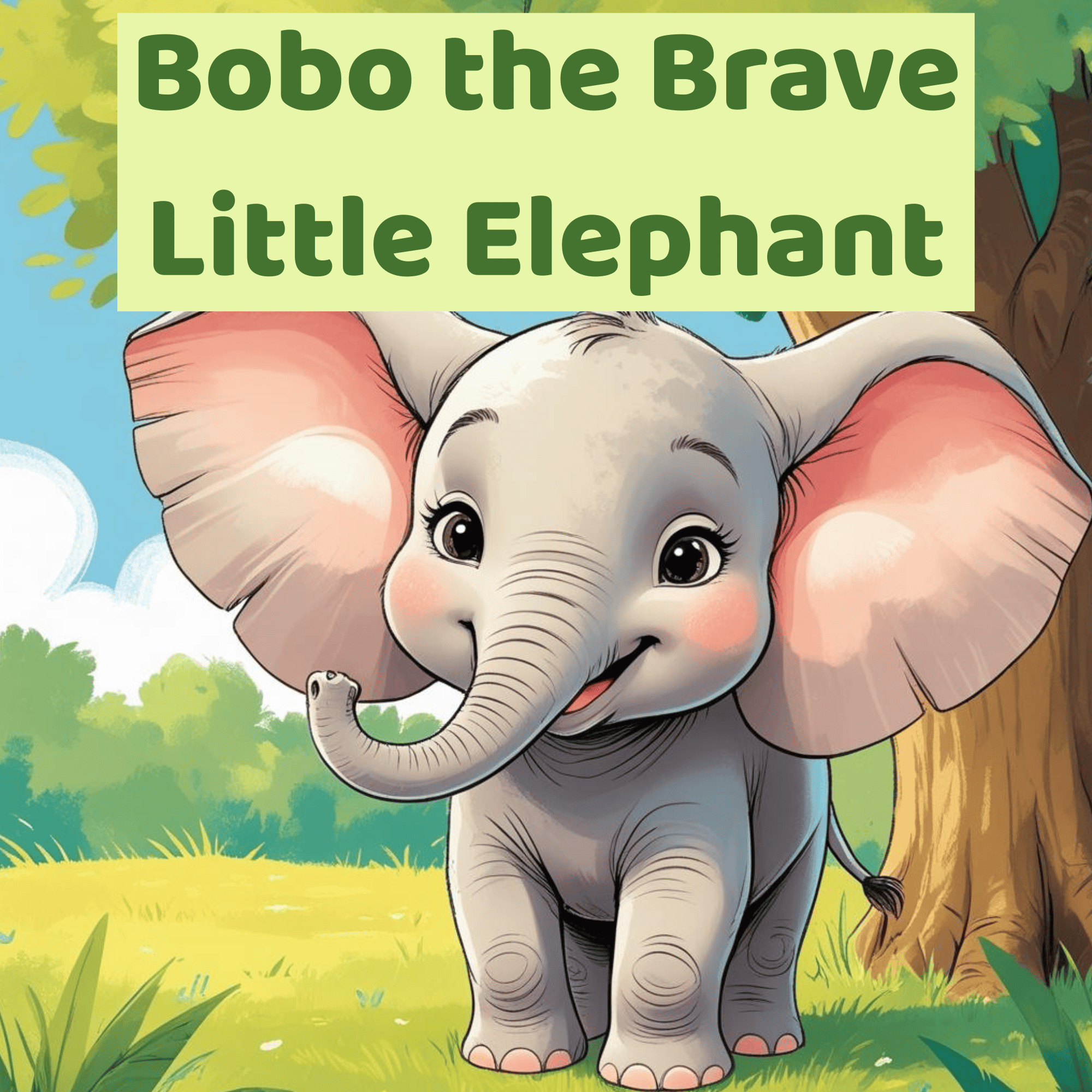 Bobo the Brave Little Elephant – Toddler Picture Book with Moral Story ...
