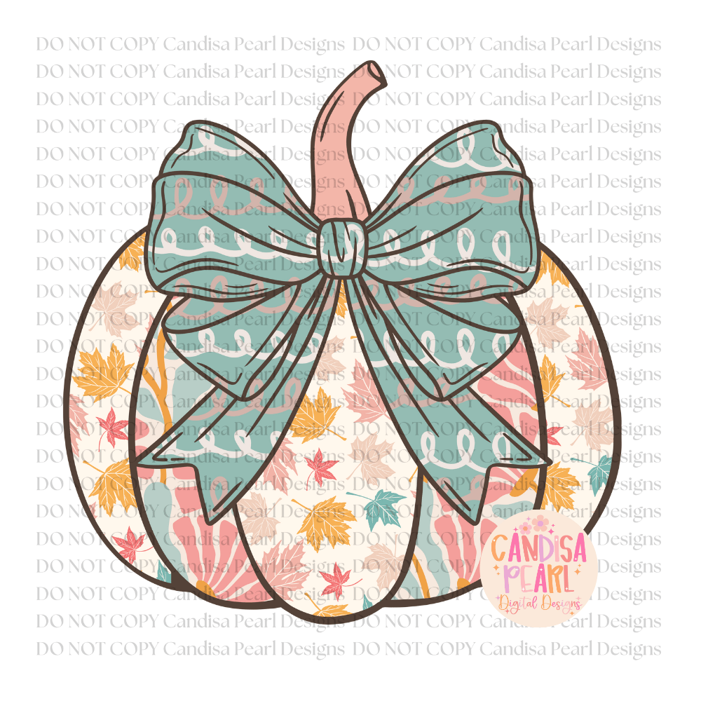 Fall Pumpkin Pastel With Bow - Payhip