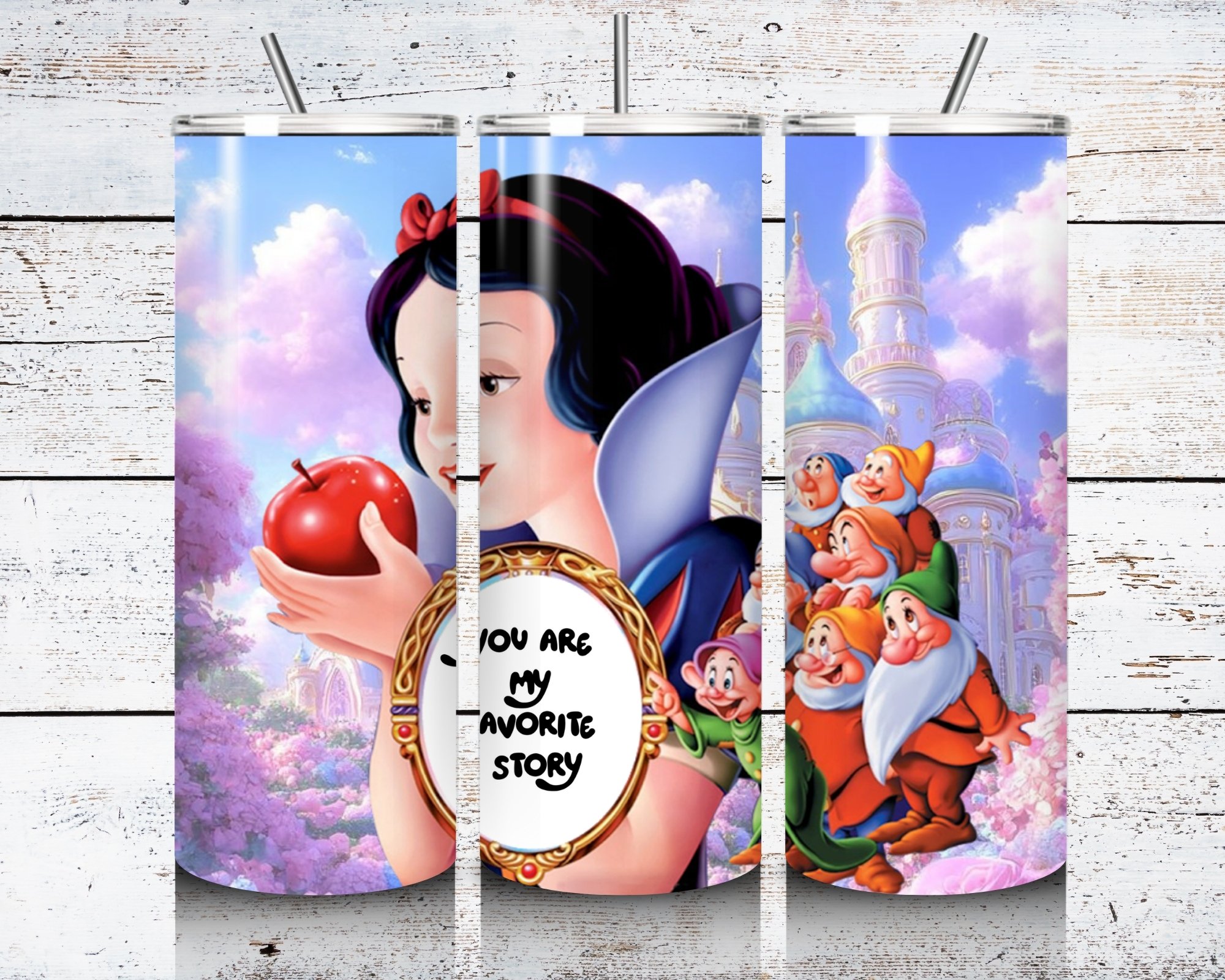 Disney Princess Snow White 20oz Tumbler Wrap, PNG Sublimation Design ...