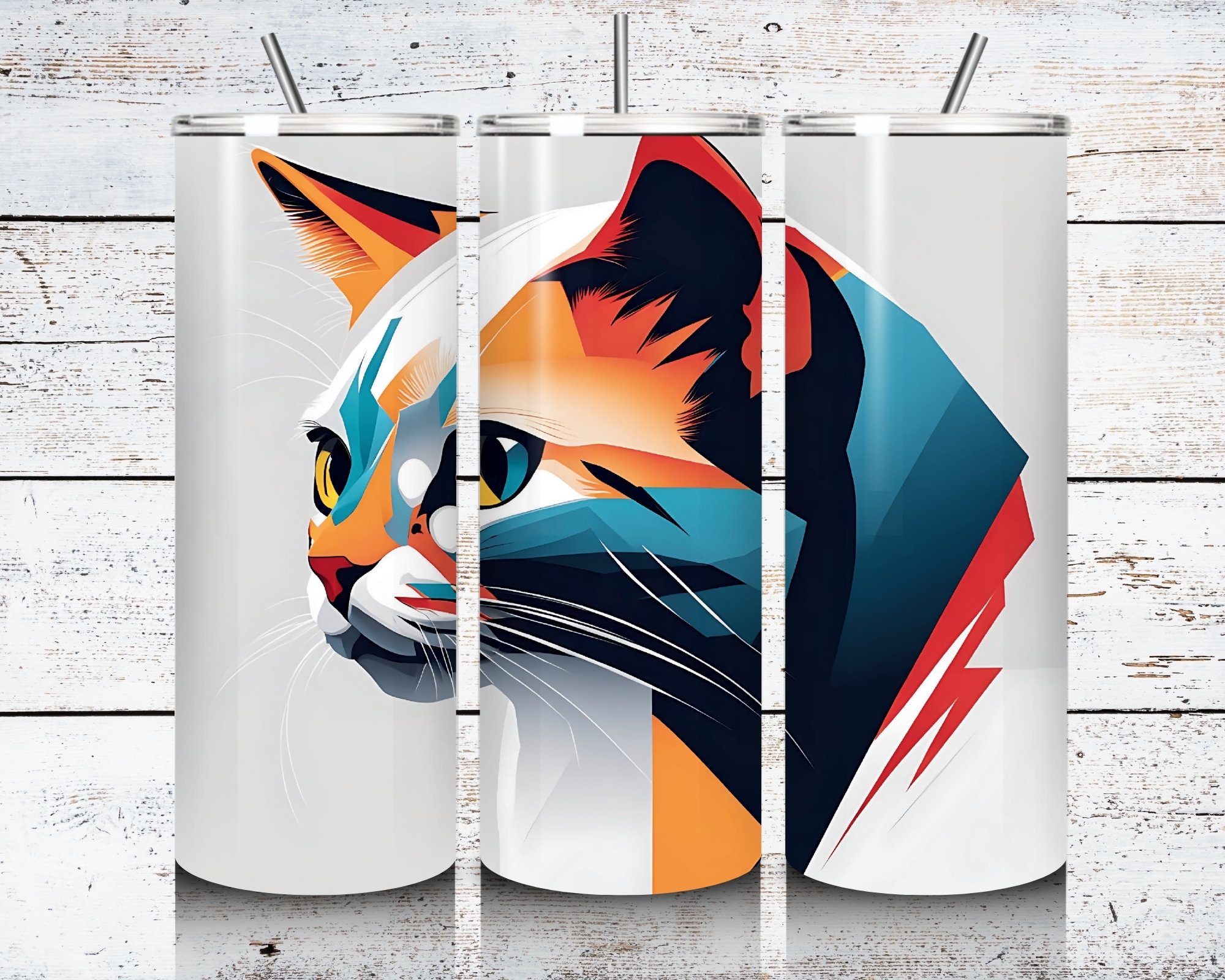Cat Design Tumbler Wrap, 20 oz Sublimation Skinny Tumbler - Payhip