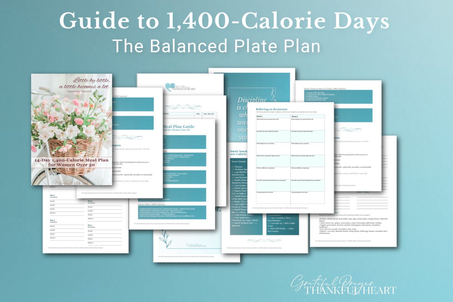 Your Guide to 1,400 Calorie Days: The Balanced Plate Plan - Payhip
