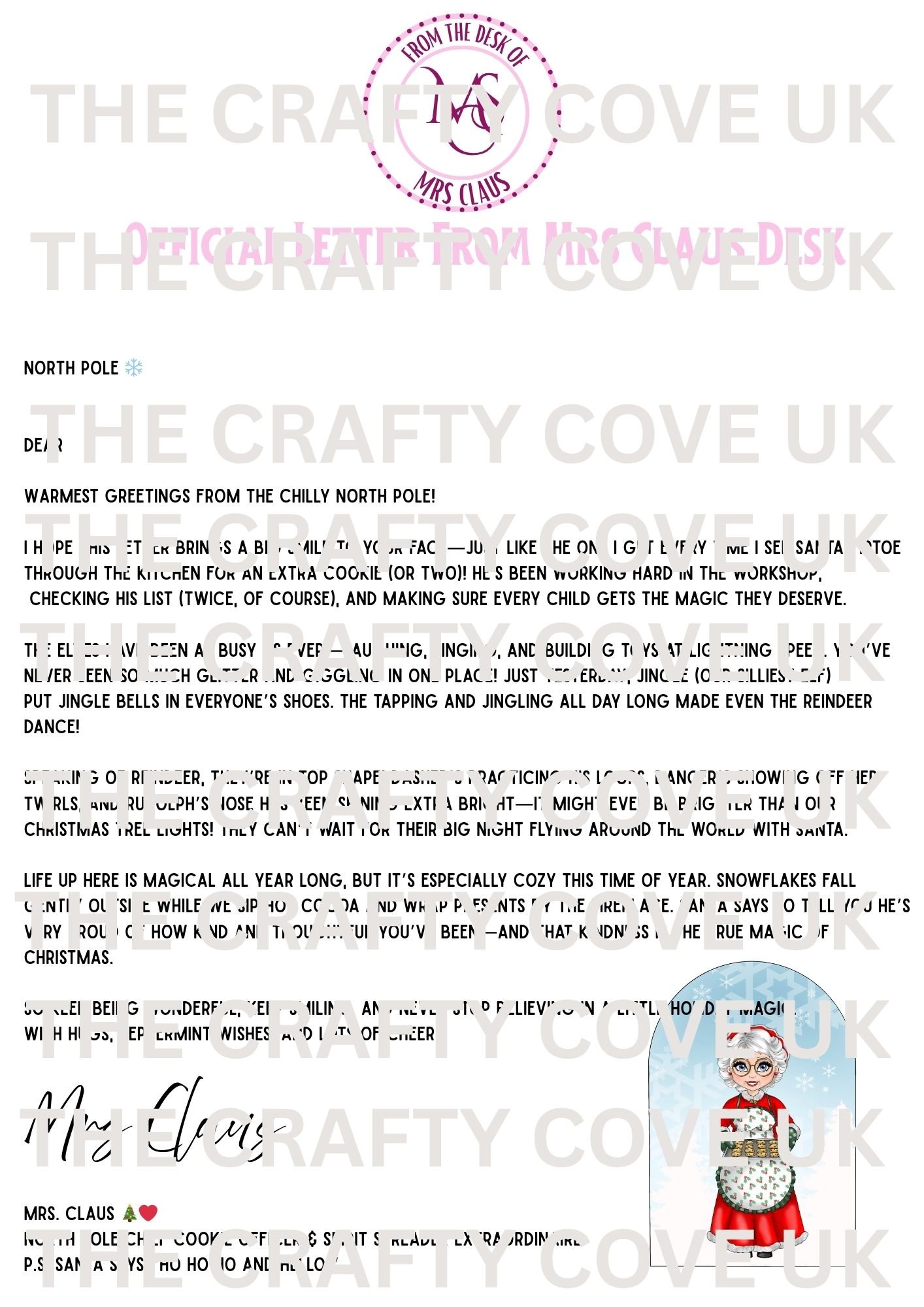 Mrs Claus Letters x3 - Payhip