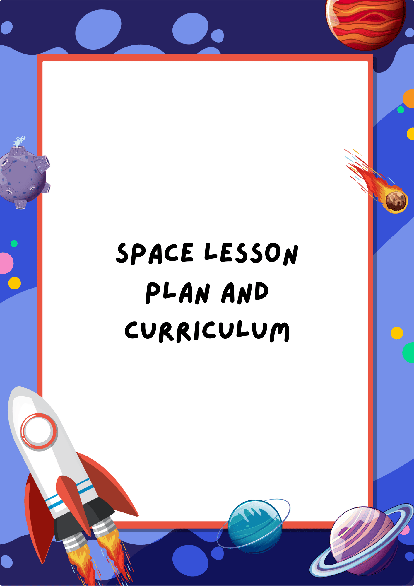Space Lesson plan, Curriculum, and printable activities! - Payhip