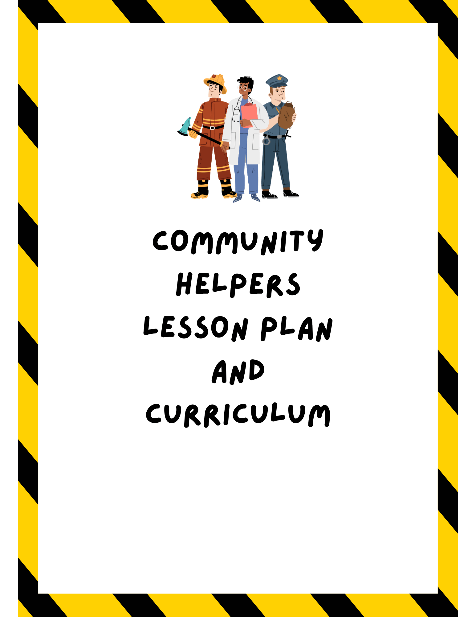 Community Helpers Lesson Plan and Curriculum - Payhip