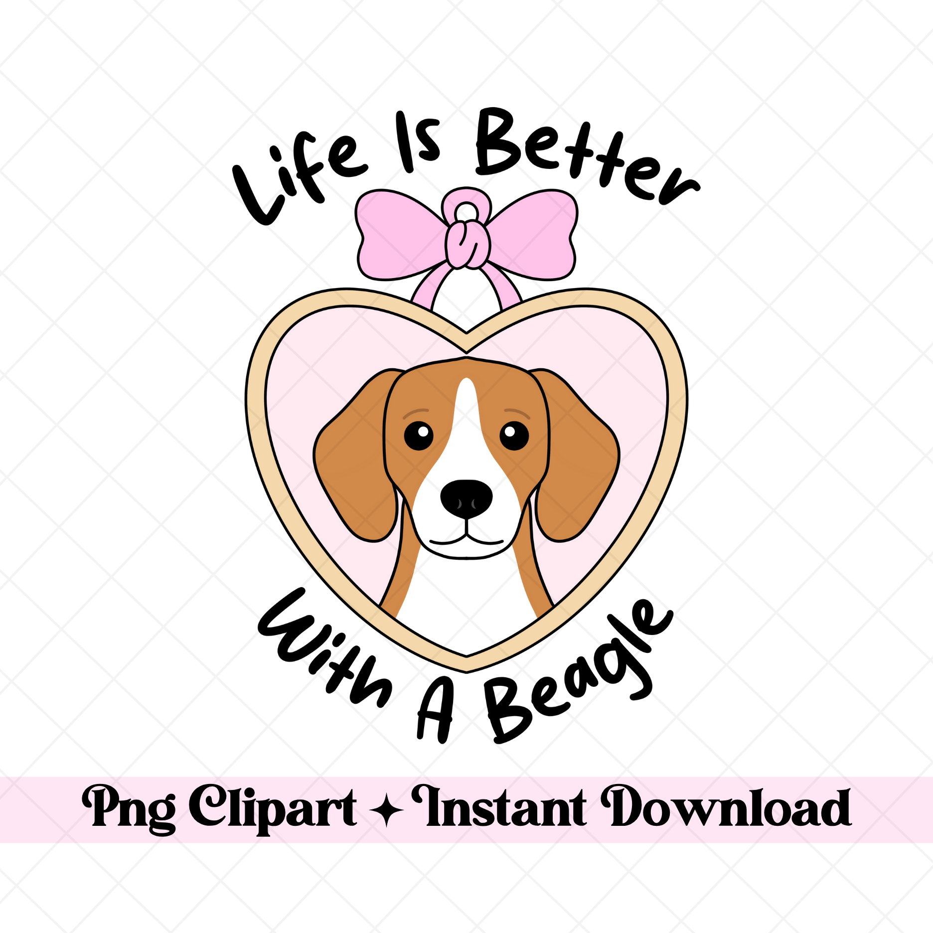 Life Is Better With A Beagle Clipart - Payhip