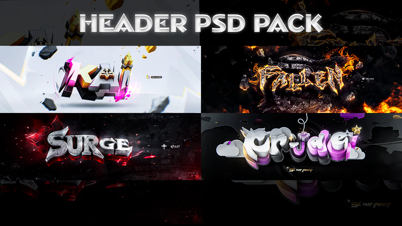 HEADER PSD PACK - Payhip