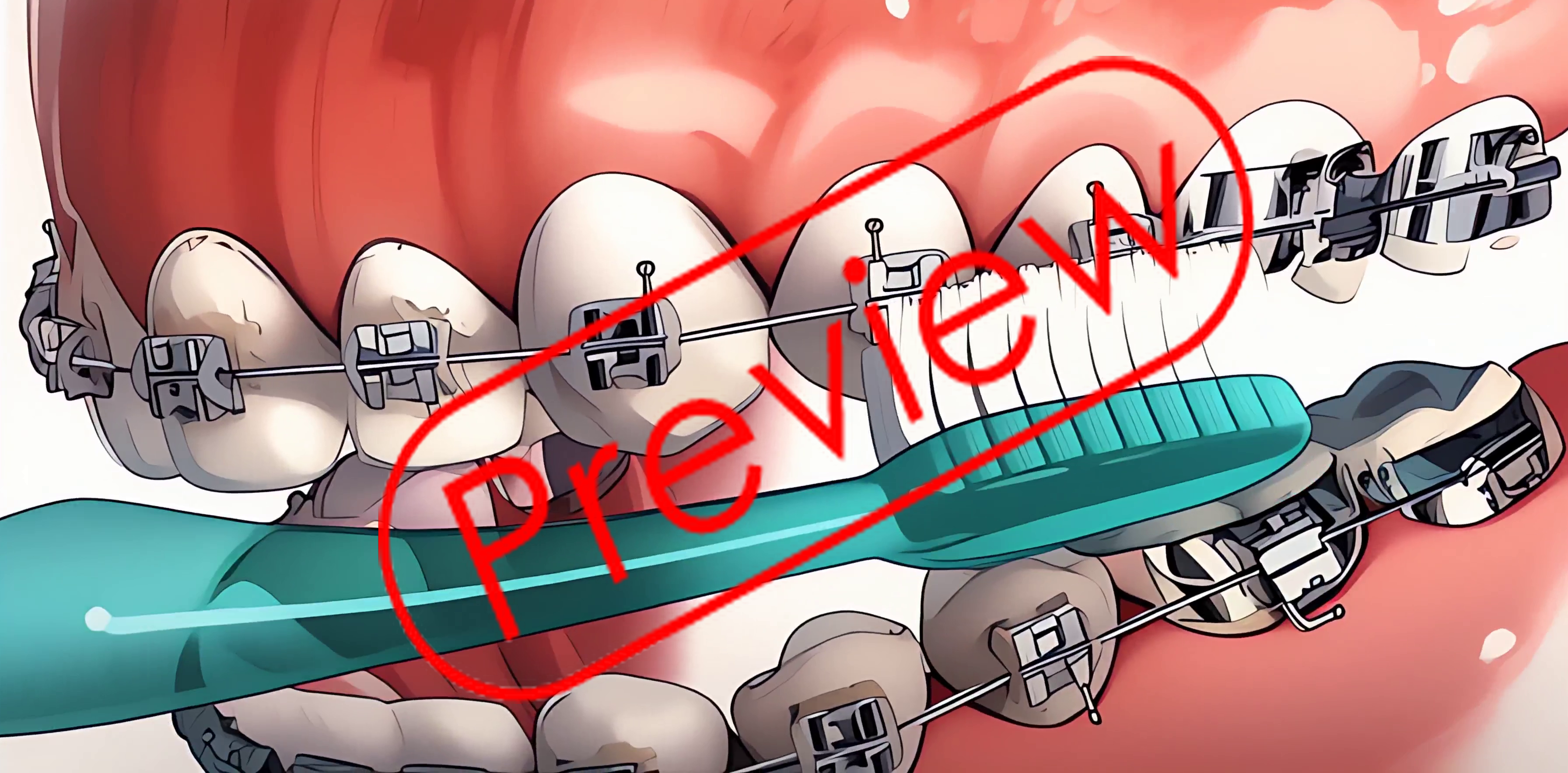 Dental Anime Orthodontics Hygiene Braces d26 - Payhip