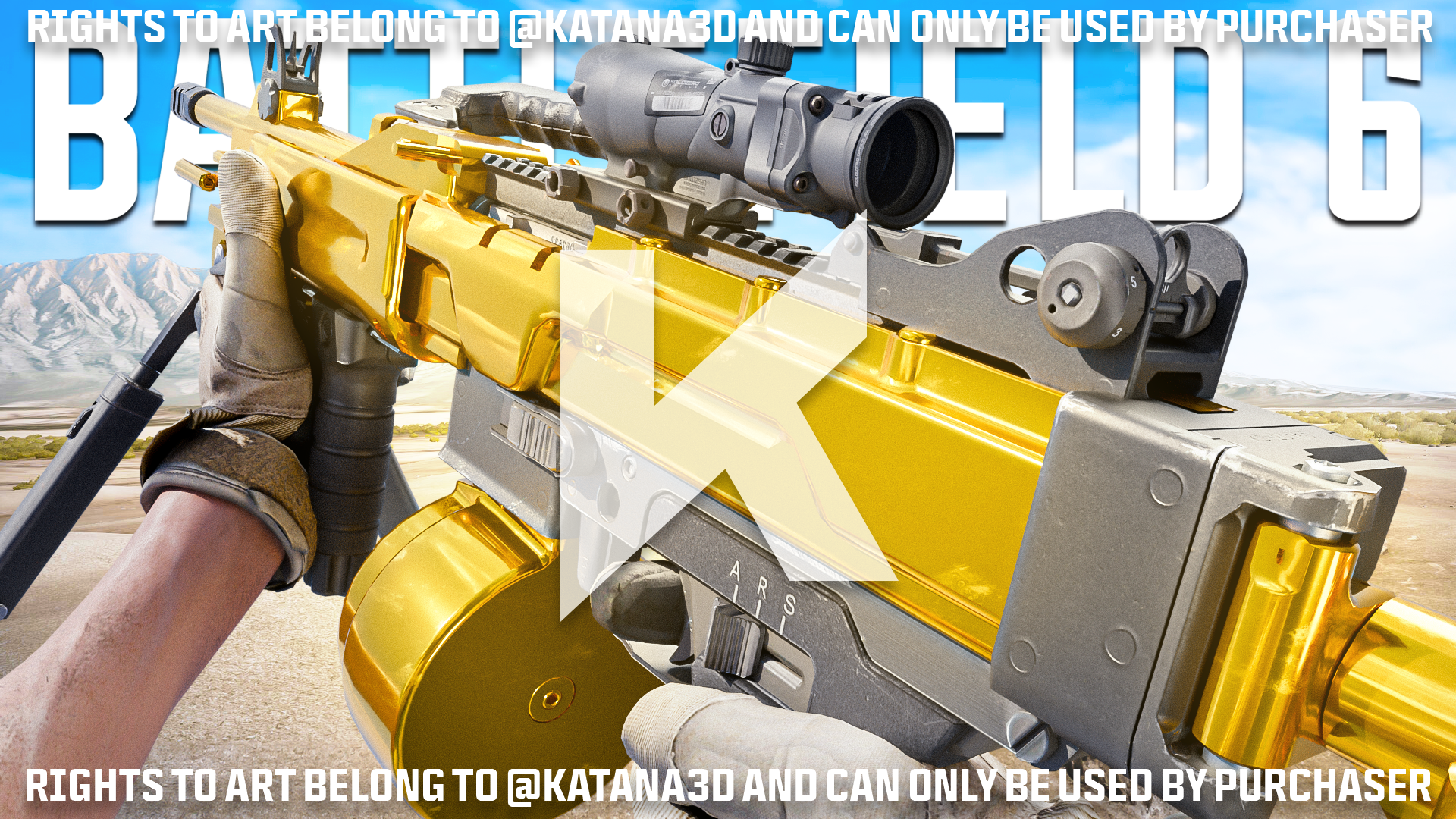Battlefield Thumbnail - Gold KTS 100 MK8 Beta (Text NO Text) - Payhip