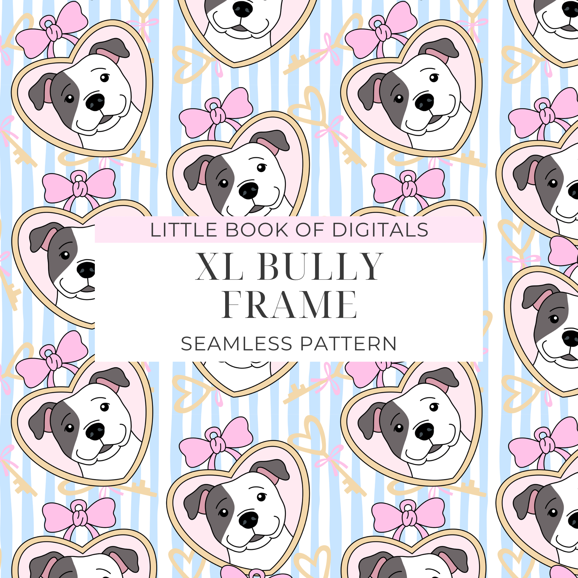 XL Bully Frame Seamless Pattern (Includes 3 Coordinating Designs) - Payhip