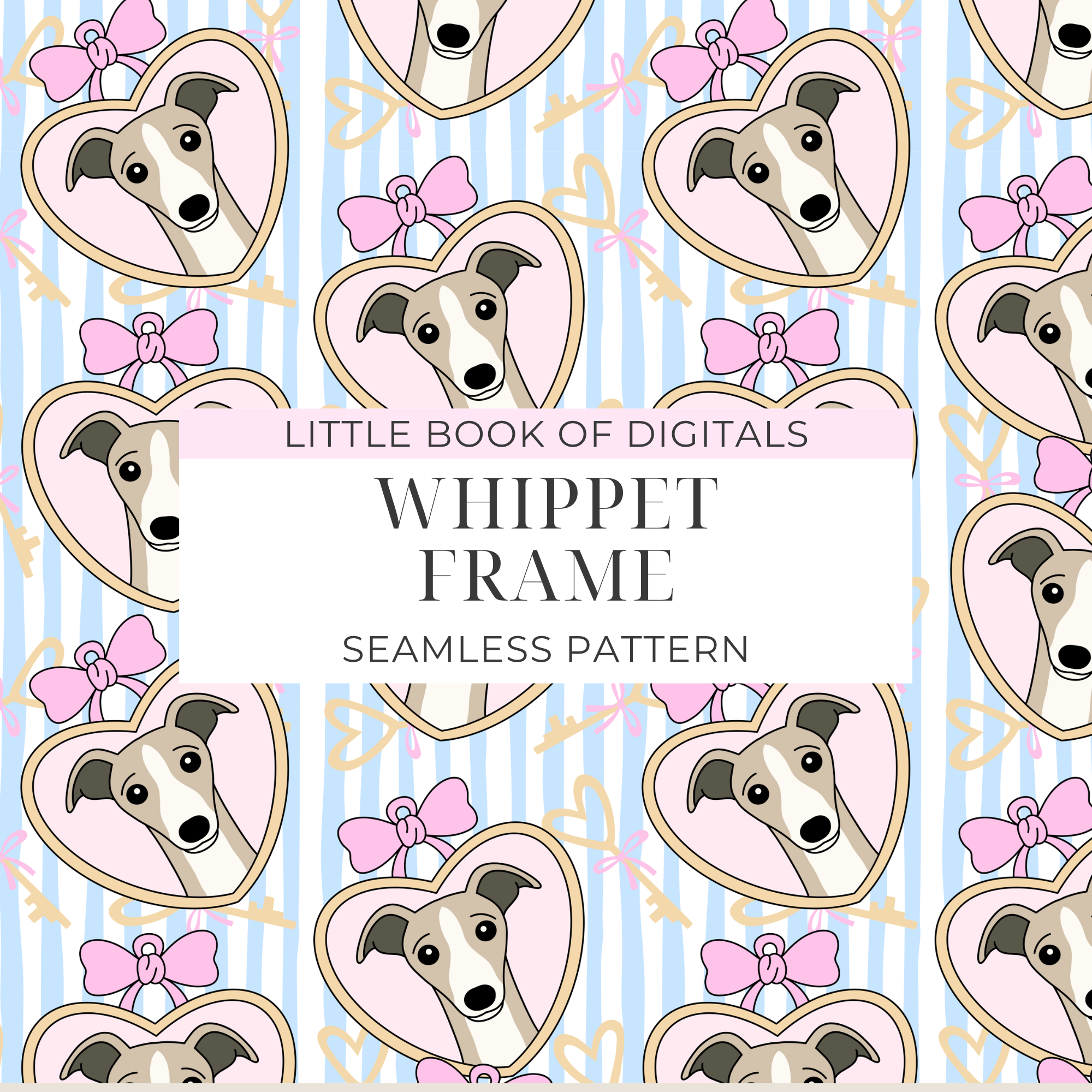 Whippet Frame Seamless Pattern (Includes 3 Coordinating Designs) - Payhip