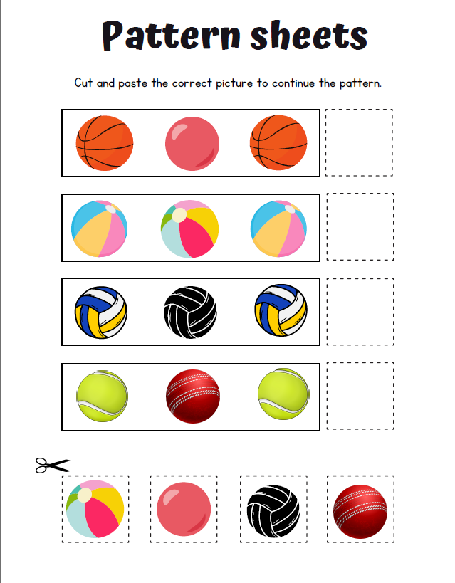 Pattern Sequence Worksheets - Payhip