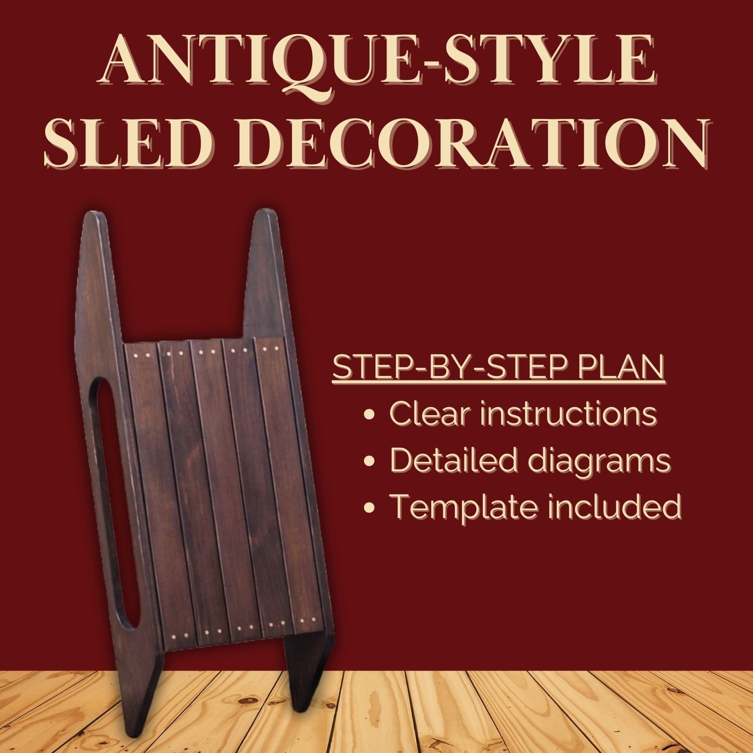 Tabletop Reindeer PDF Plan & Template