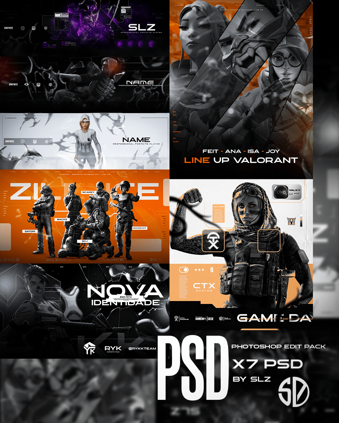 Photoshop edit pack - CONTAINS x7 PSD - Payhip