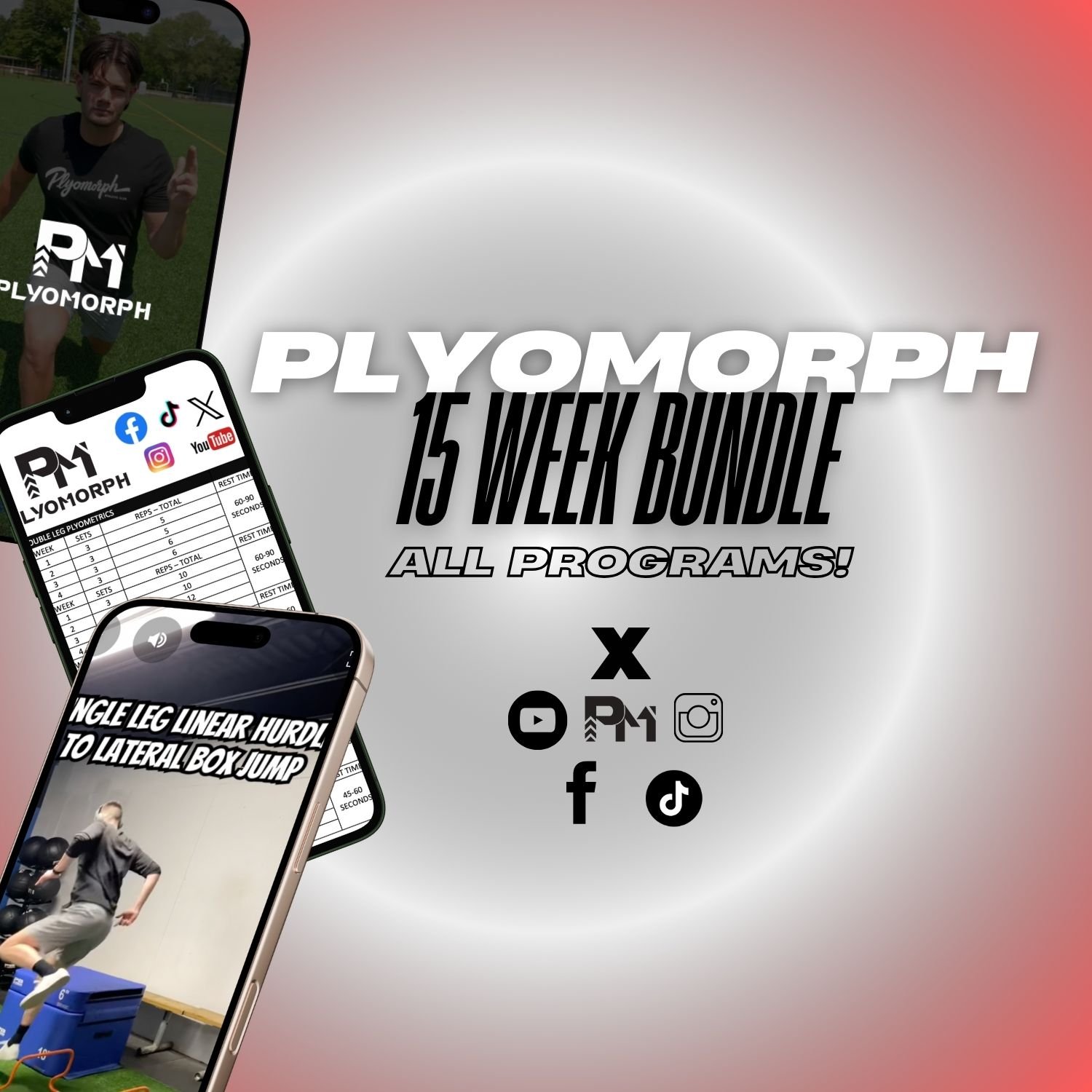 15 Week Plyometric Program (All 4 phases no equipment program included)