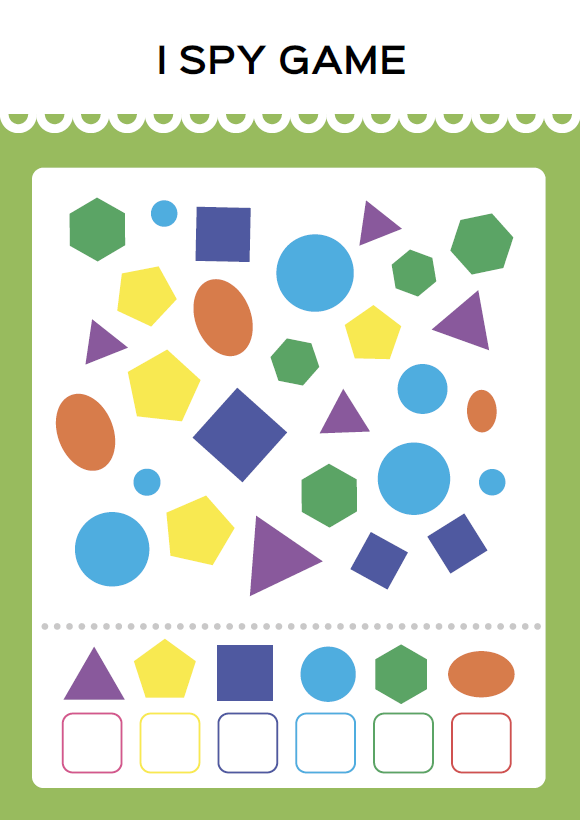 Shapes Busy Book for Kids | 2D Shapes, Pre-Writing, I Spy Game ...