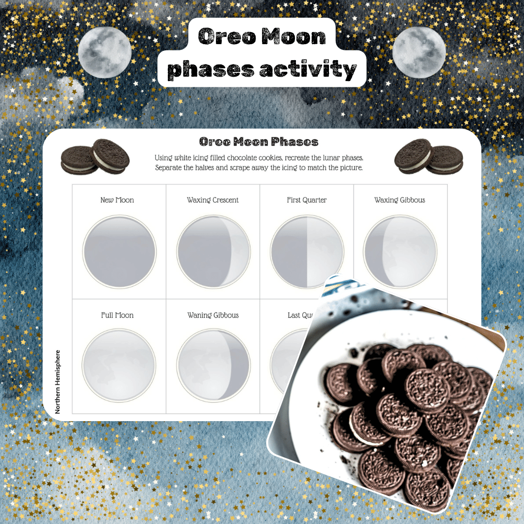 Oreo Moon Phases Activity Printable