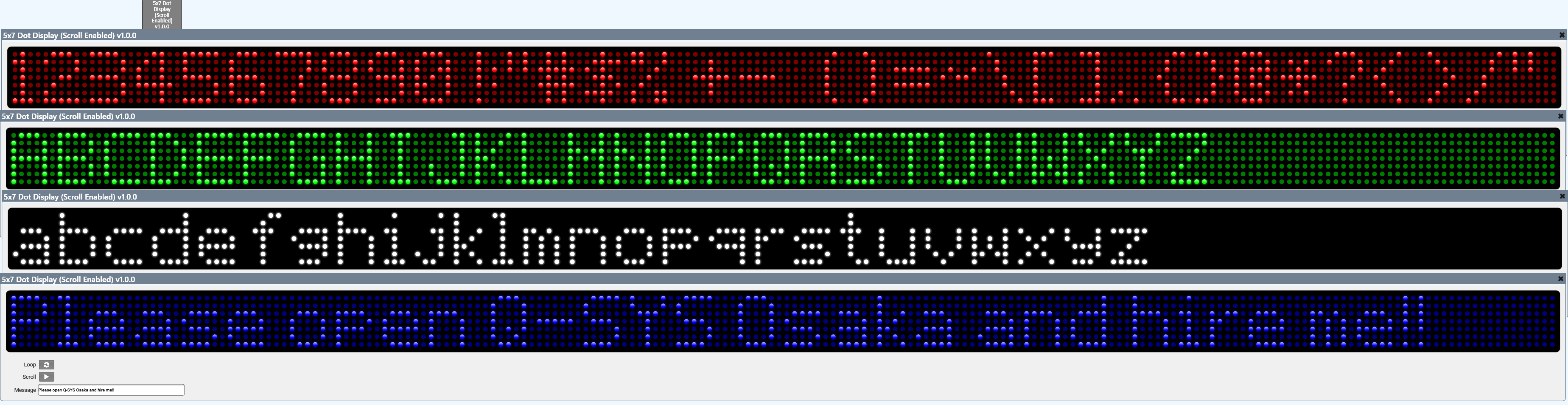 5x7 Dot Display Scroll Enabled v1.0.2 - Payhip
