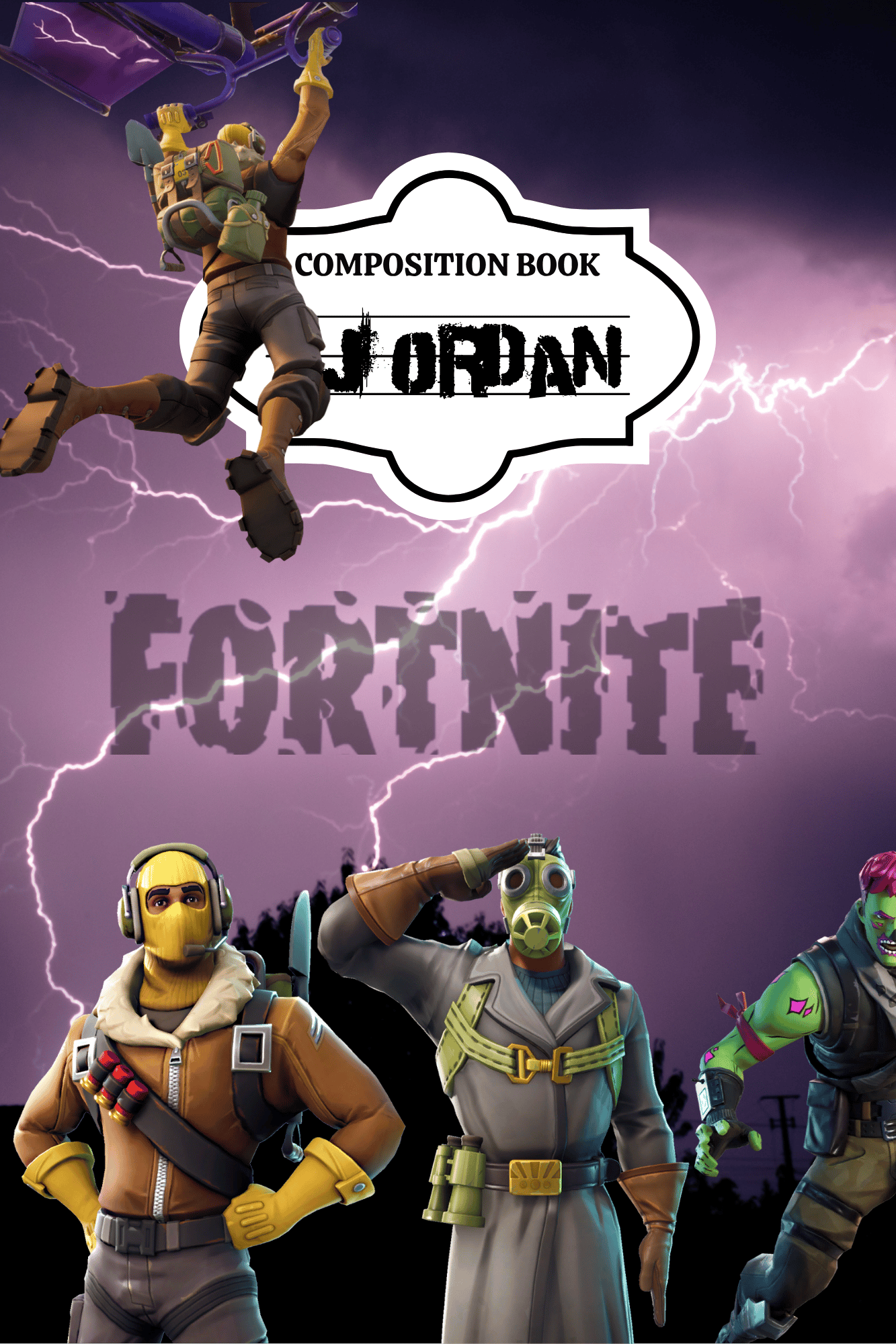 Front and Back composition book deisgn - Payhip