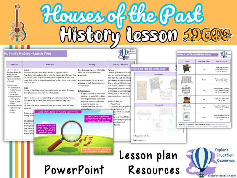 KS1 Homes in the Past and Present - History Lesson - 1950s/1960s