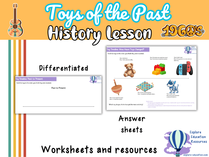 Toys Past and Present Comparison - KS1 History Lesson - 1950s/1960s