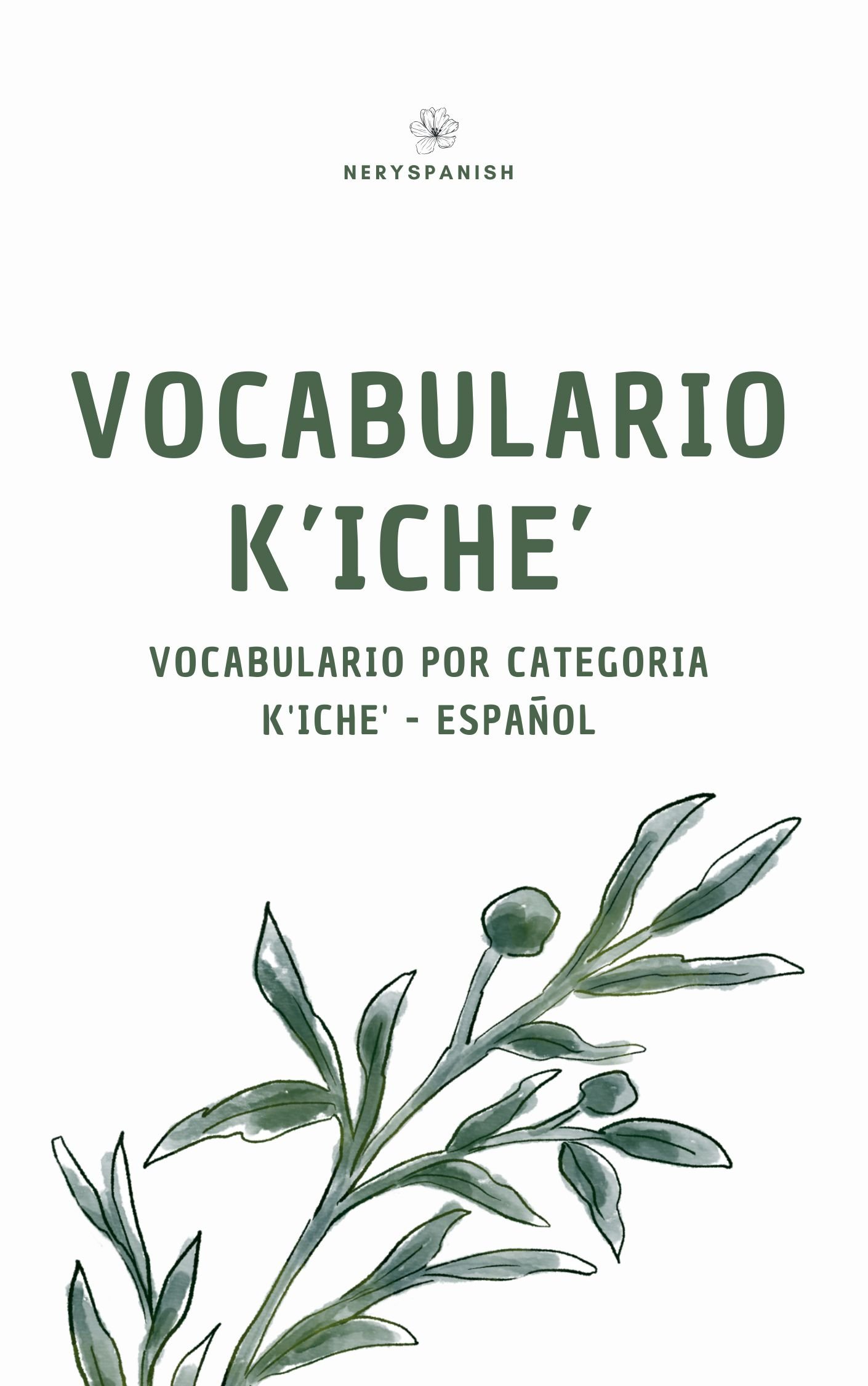 Vocabulario por categoria en idioma k'iche' - Payhip