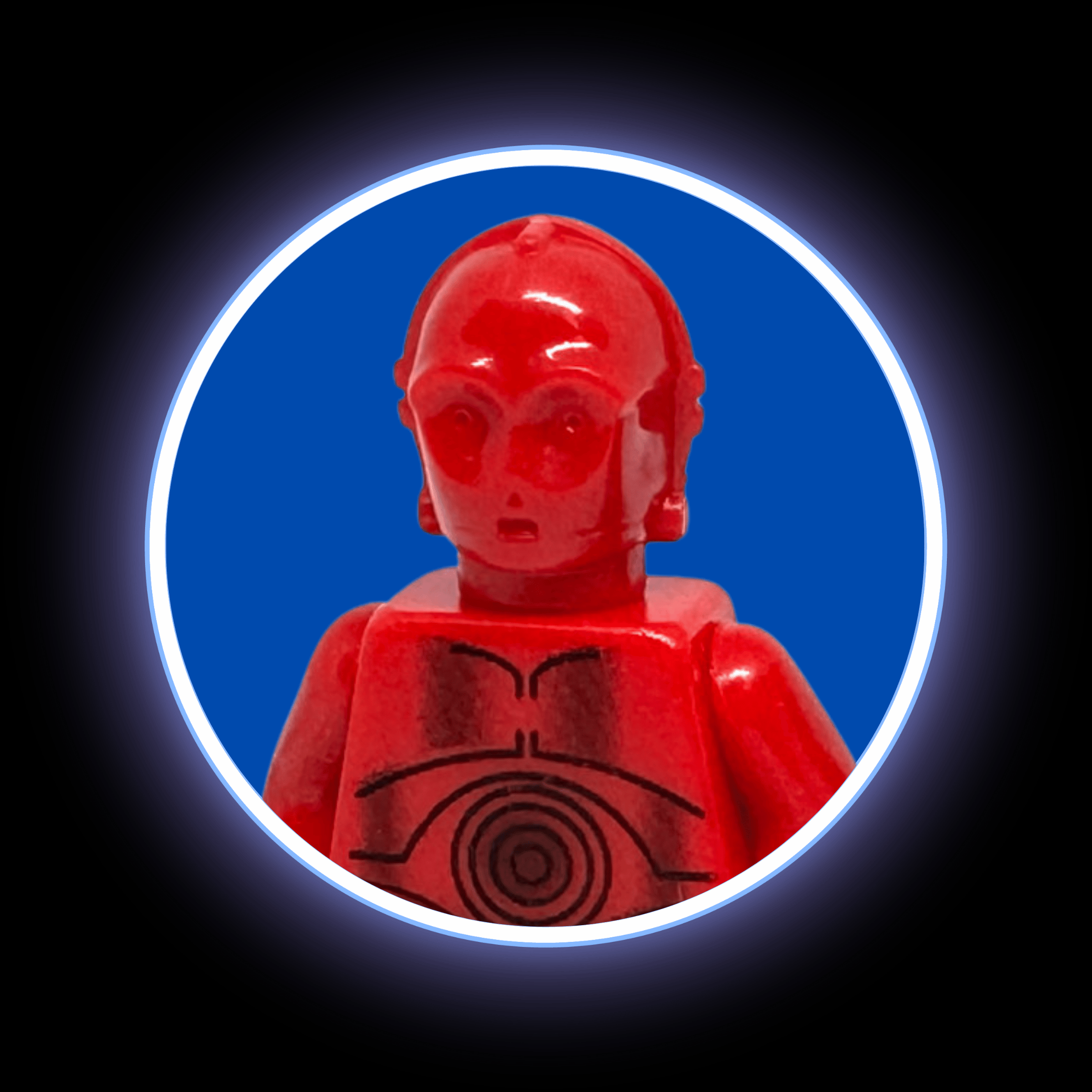 Retro Red Protocol Droid Custom Pad Printed Minifigure - Payhip