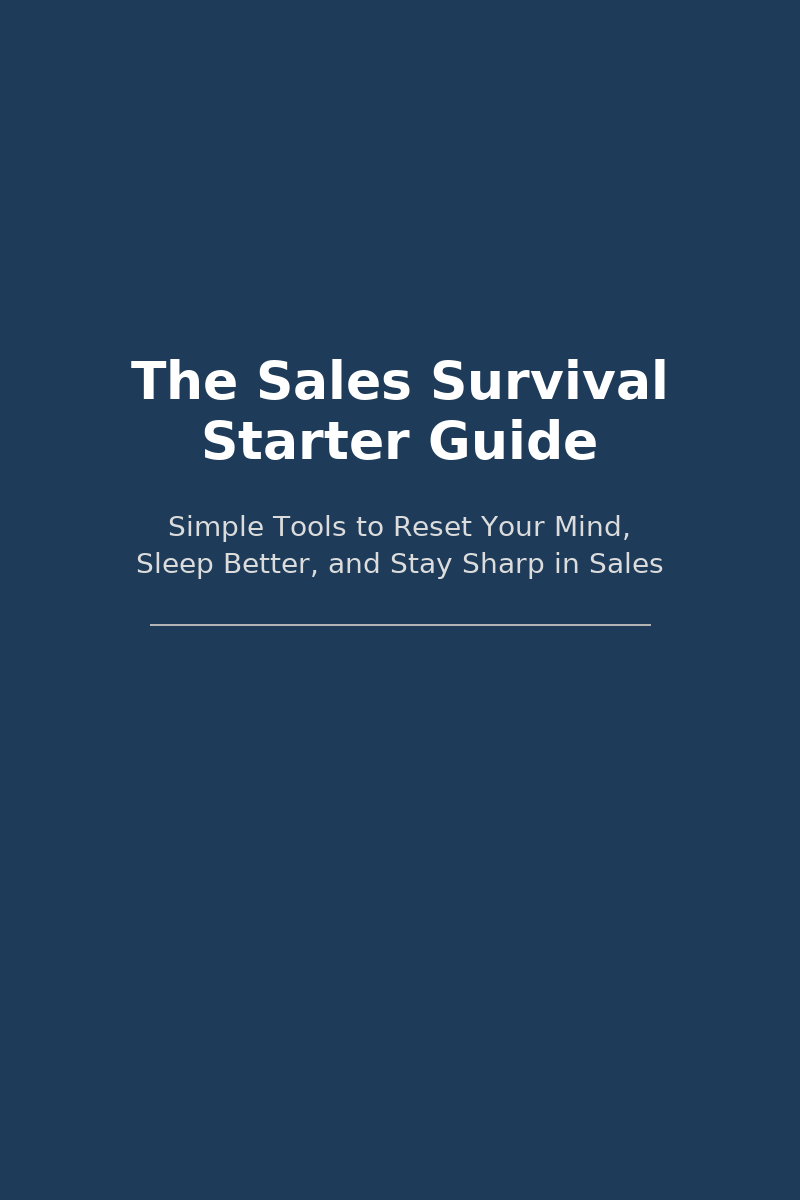 The Sales Survival Starter Guide - Payhip