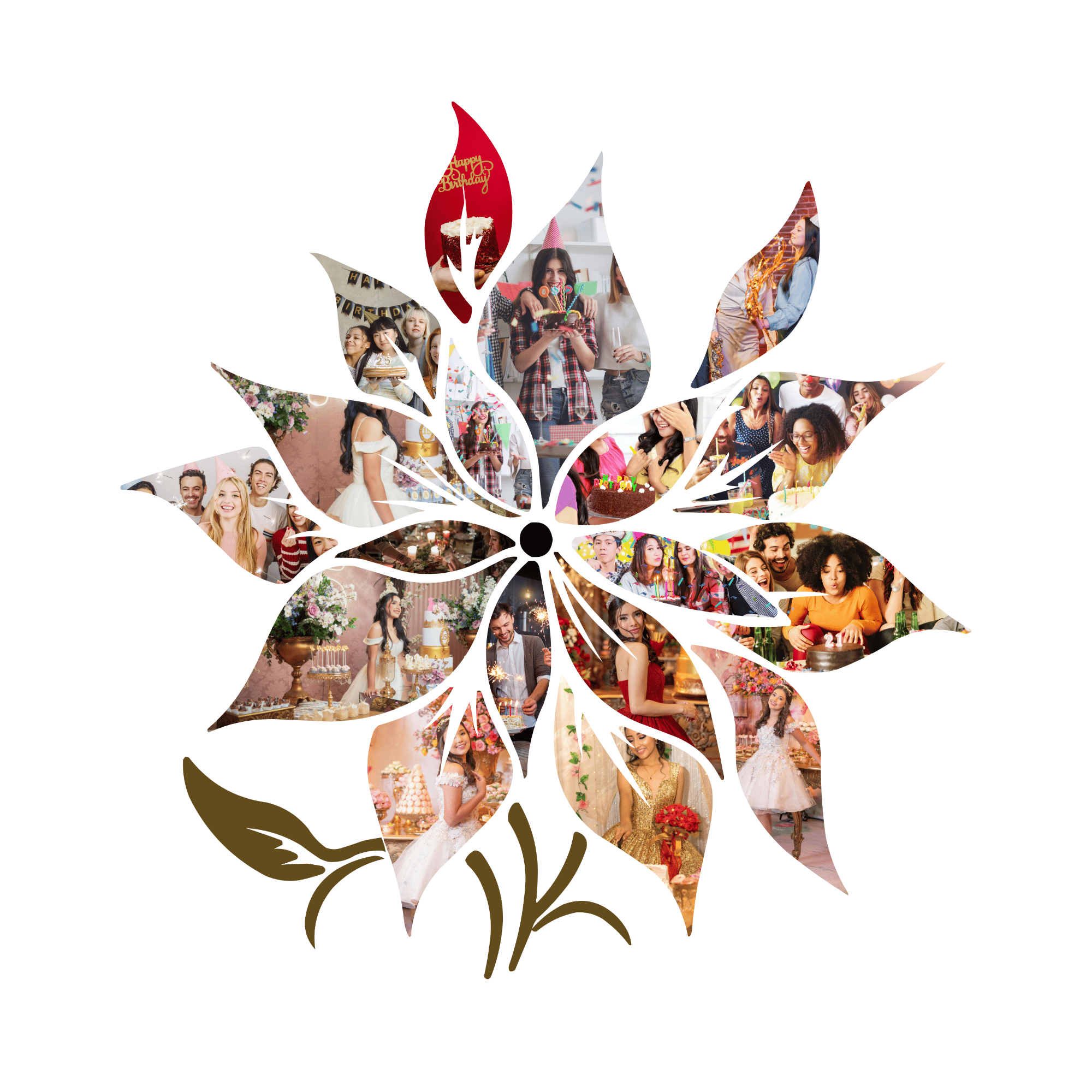 Flower Photo Collage Canva Template Part 12 - Payhip