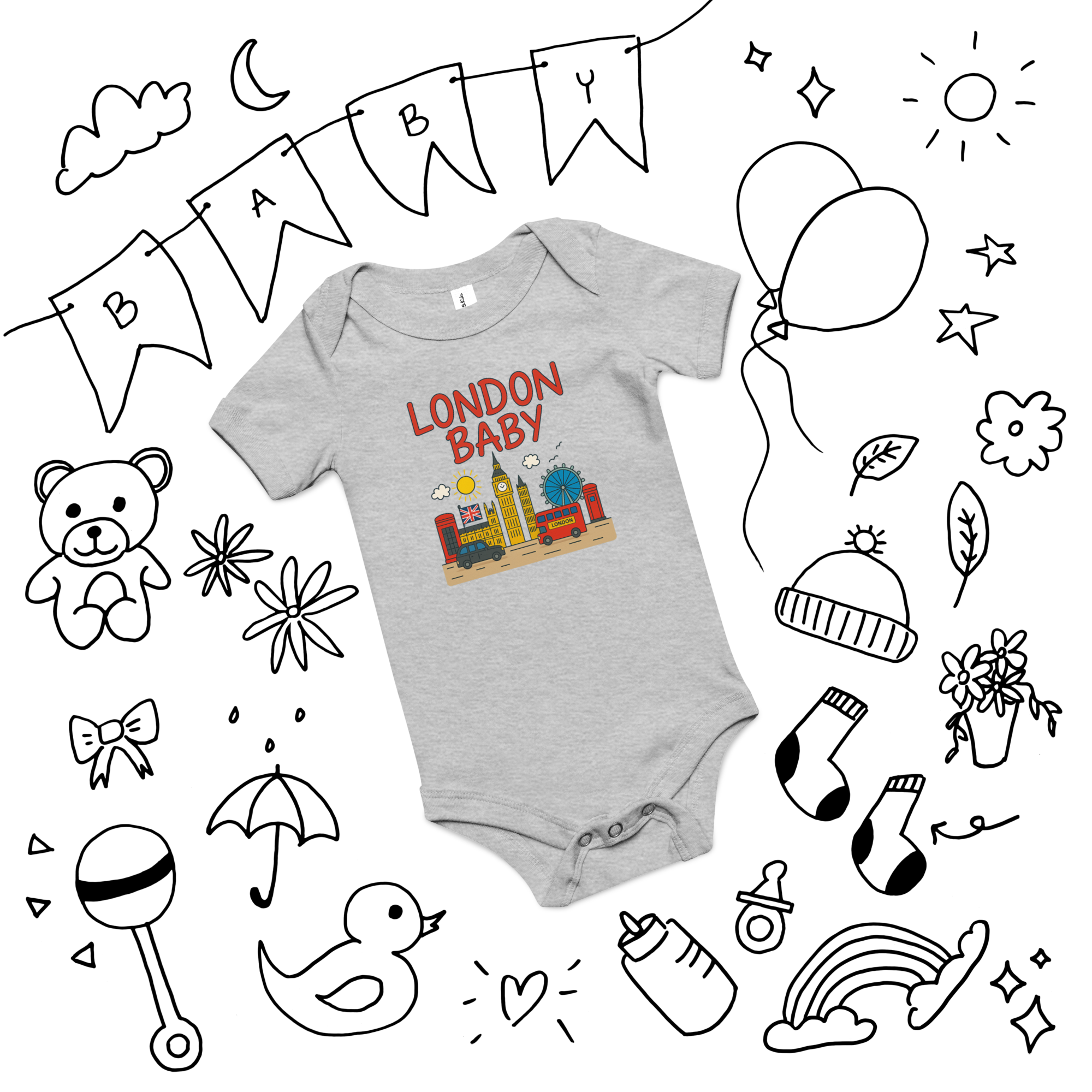 London Baby – Cute City Onesie for Little Explorers - Payhip