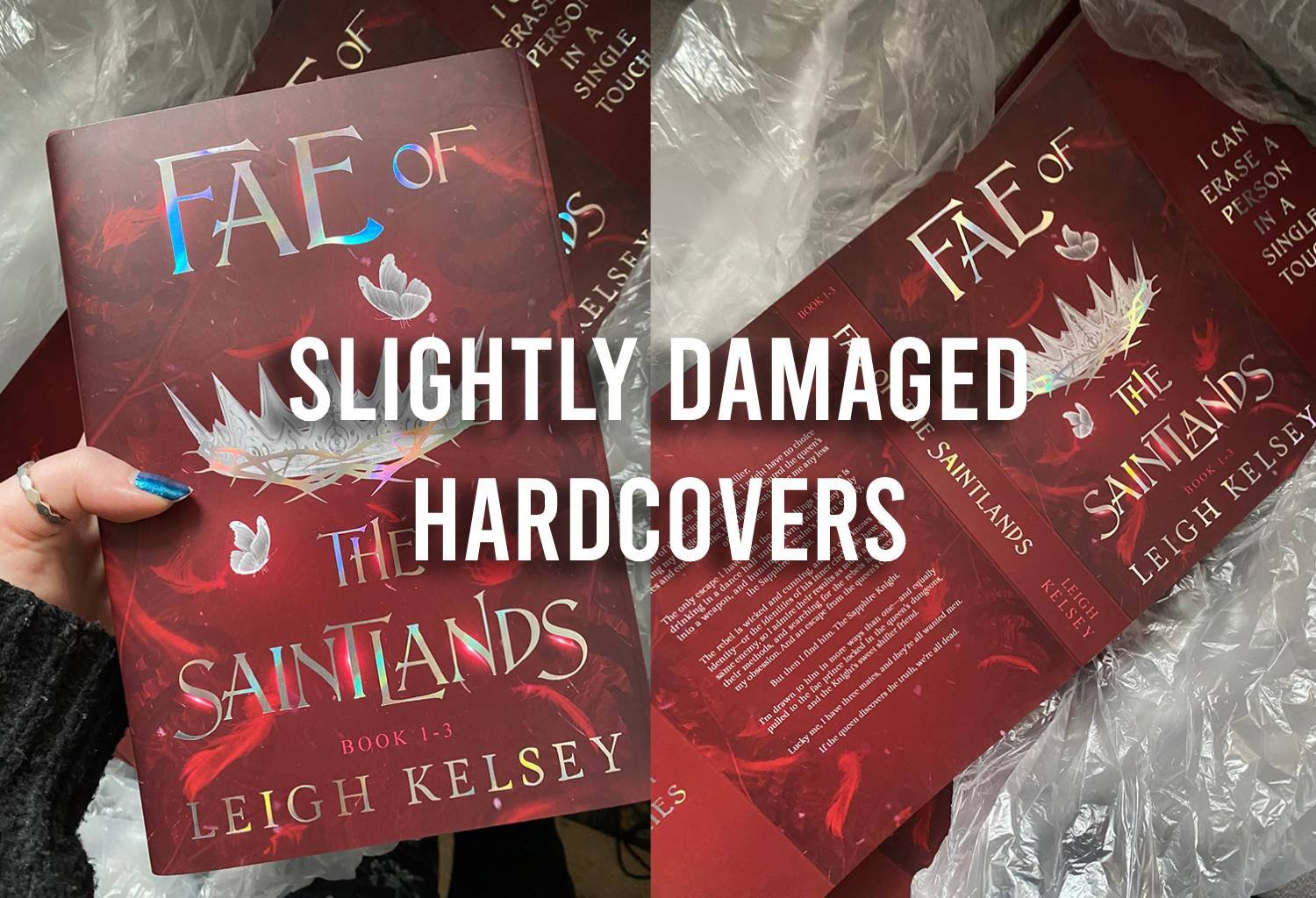 DAMAGED LUXE, Signed Fae of the Saintlands Omnibus Hardcover - Payhip