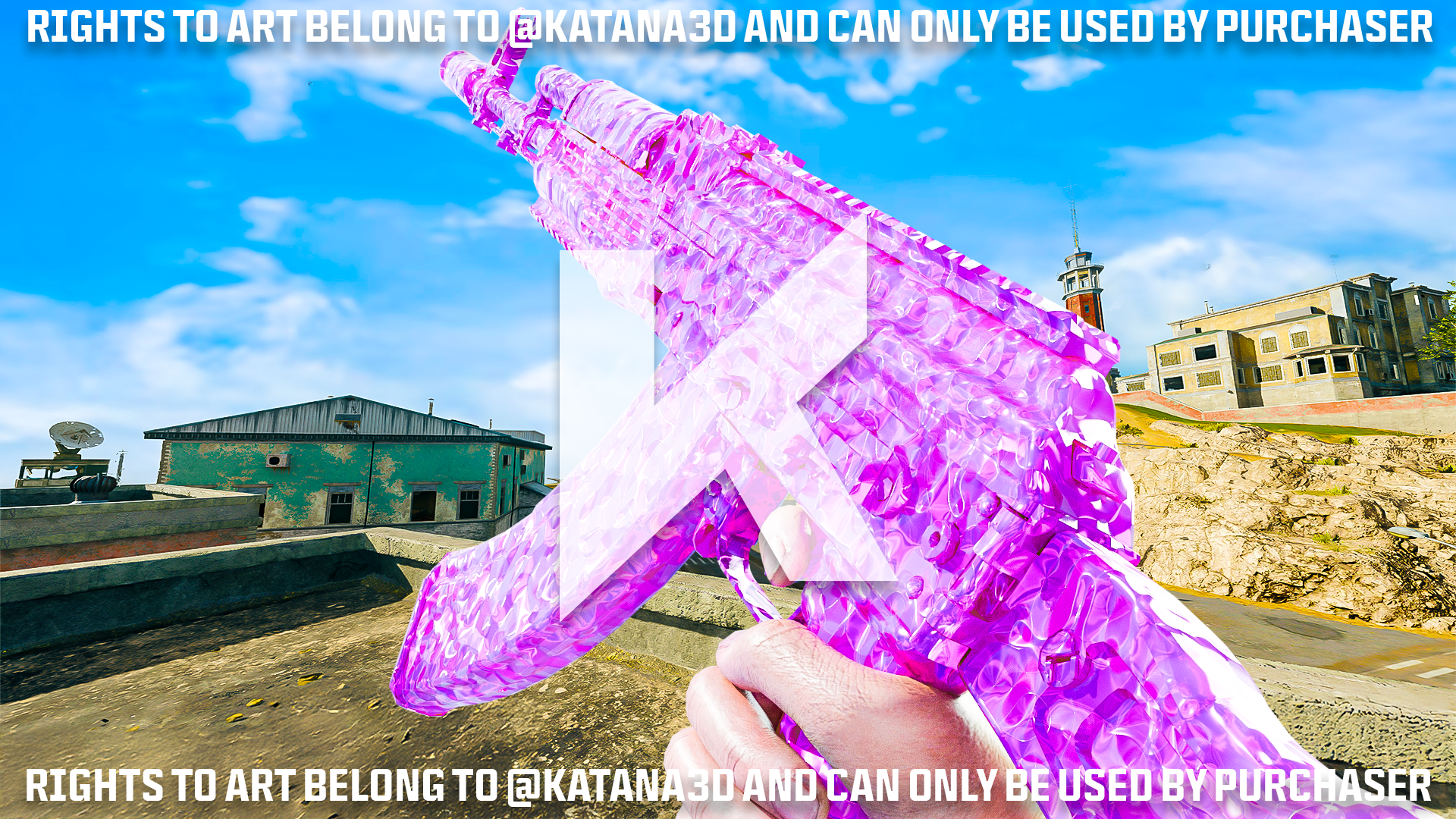 COD/Warzone Thumbnail - Pink Obsidian AK (Rebirth Verdansk) - Payhip