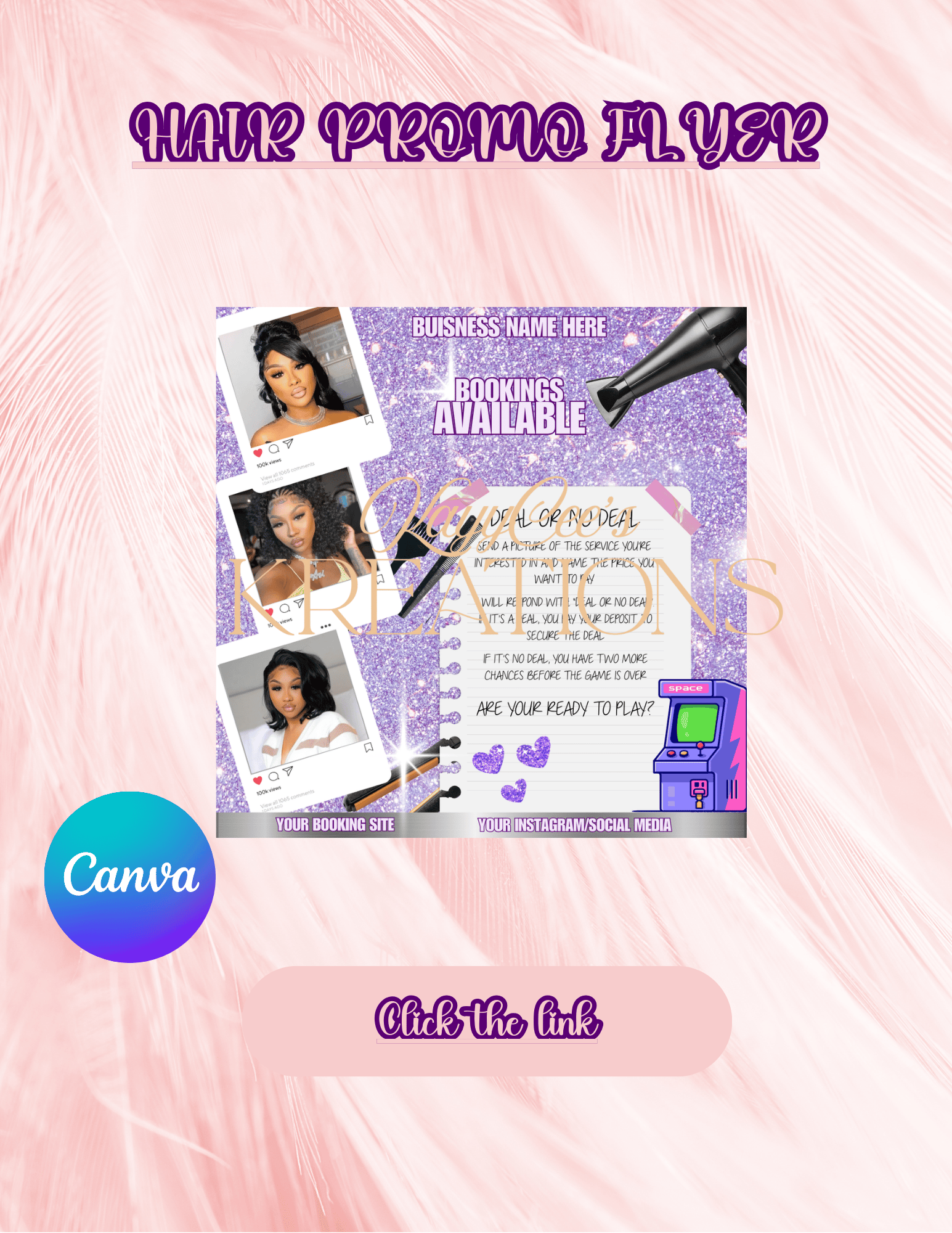 Hair Promo Flyer - Payhip