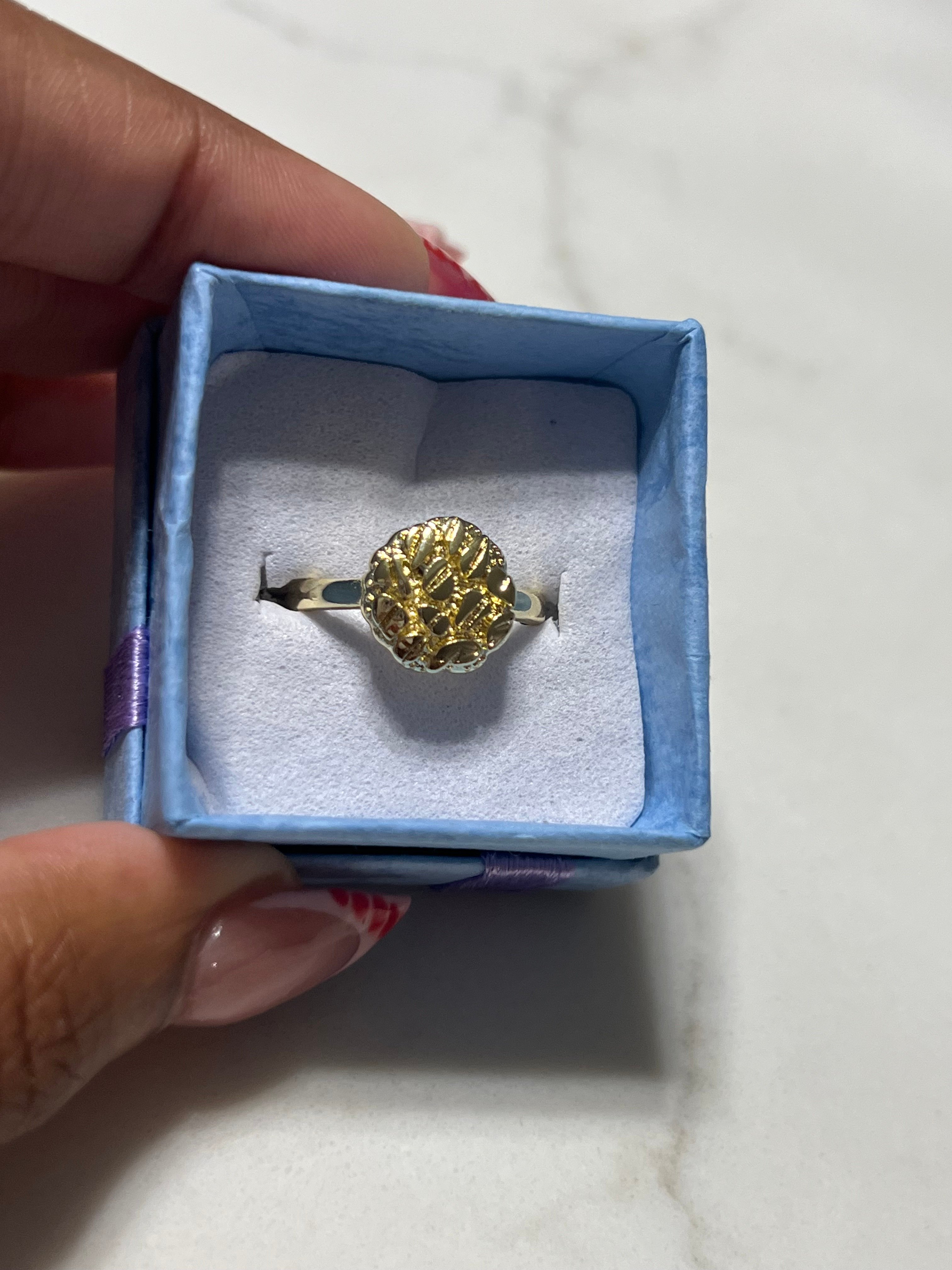 10k circle Nugget ring - Payhip