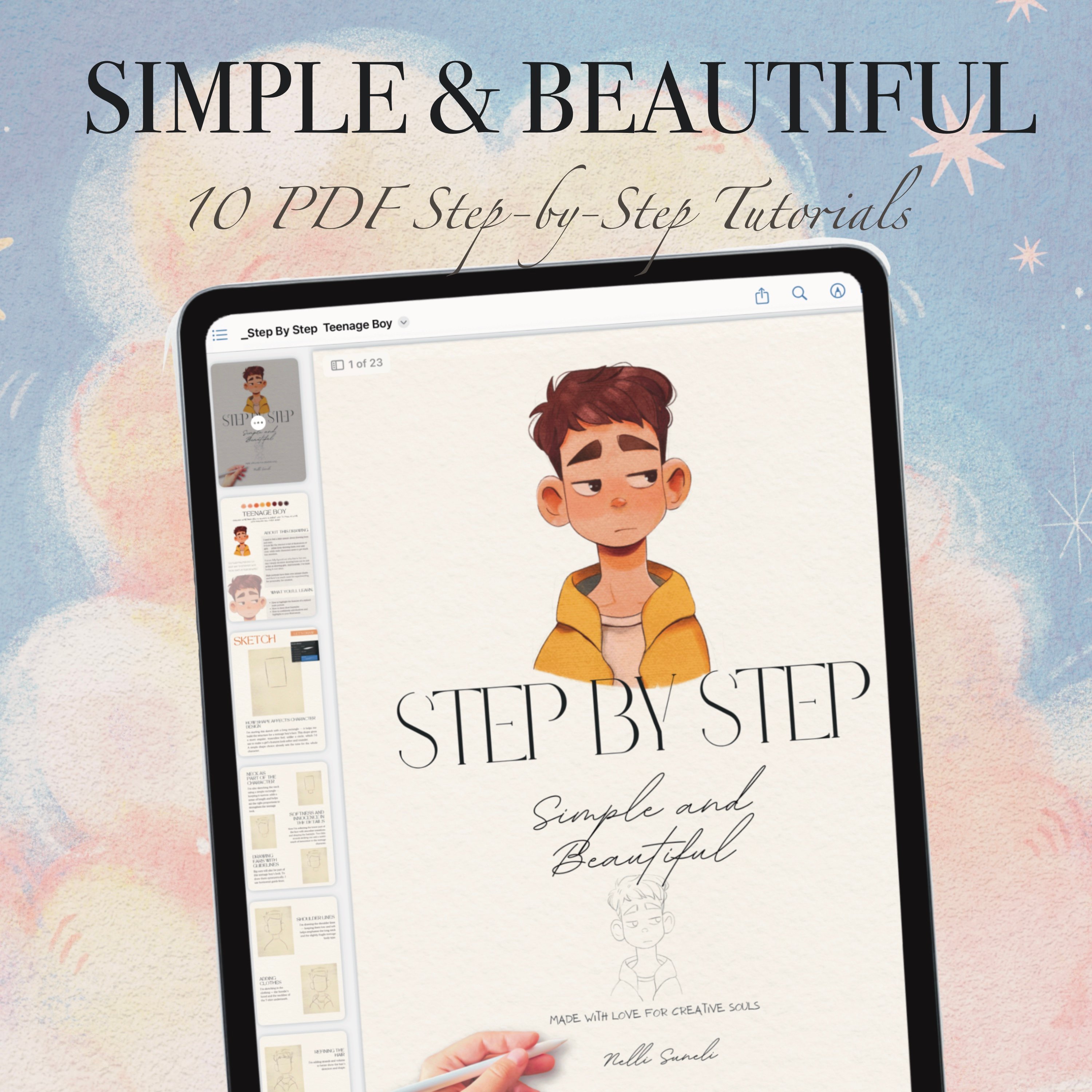 Simple & Beautiful — 10 Step-by-Step Tutorials for Procreate - Payhip