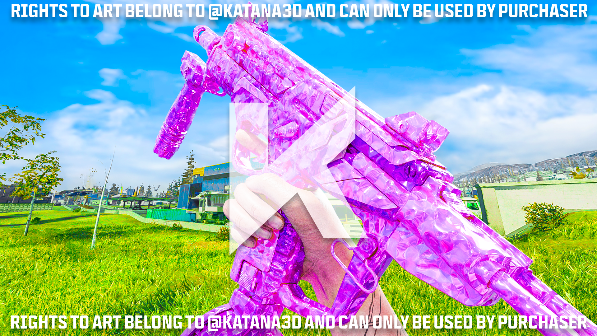COD/Warzone Thumbnail - Pink Obsidian Saug (Rebirth Verdansk) - Payhip