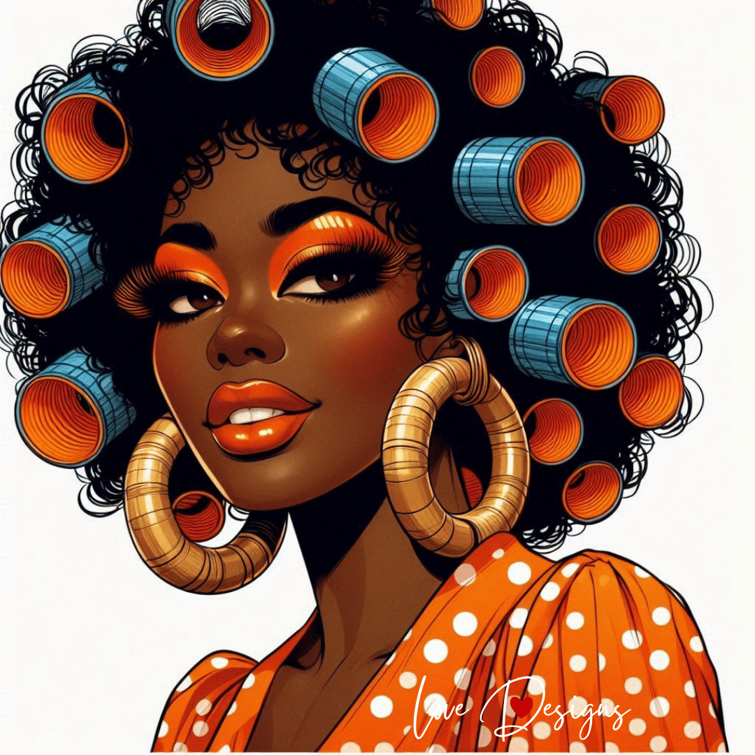 Pop Art Afro Girl PNG Bundle - Payhip